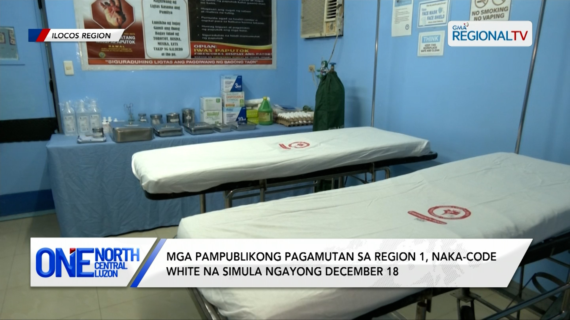 Mga pampublikong pagamutan sa Region 1, naka-code white na | One North ...