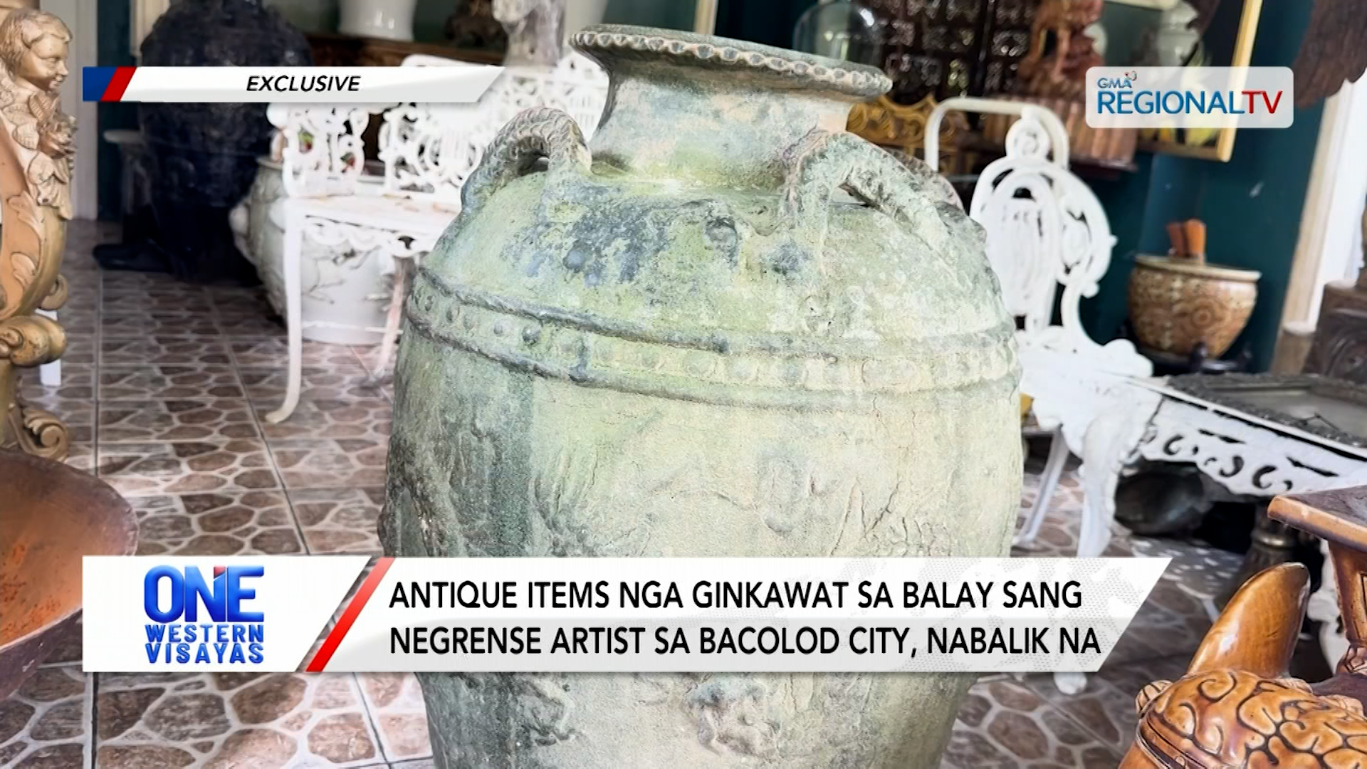 Antique items nga ginkawat sa balay sang Negrense artist, nabalik na ...