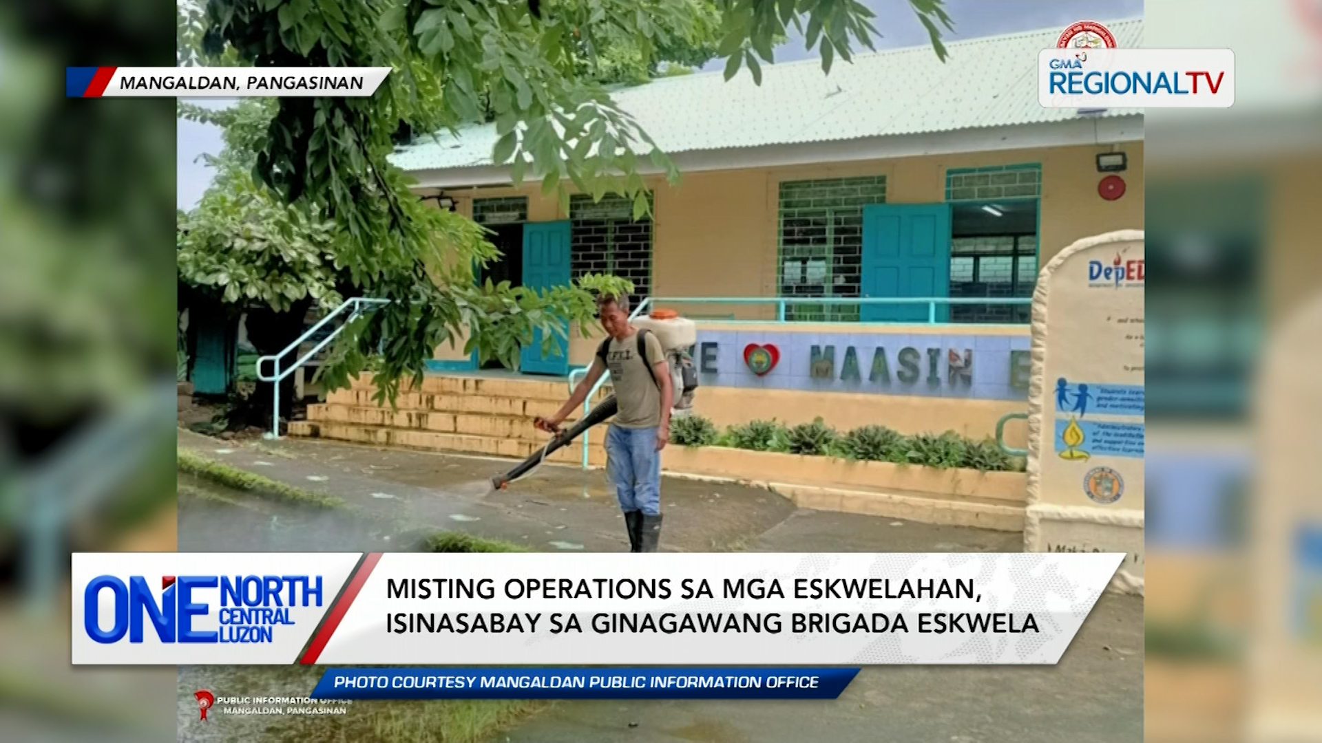 Misting operations, isinasabay sa ginagawang Brigada Eskwela | One ...