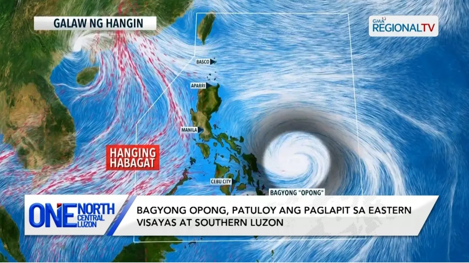 Ilang lugar sa Luzon at Visayas, isinailalim sa TCWS dahil sa bagyo | One North Central Luzon
