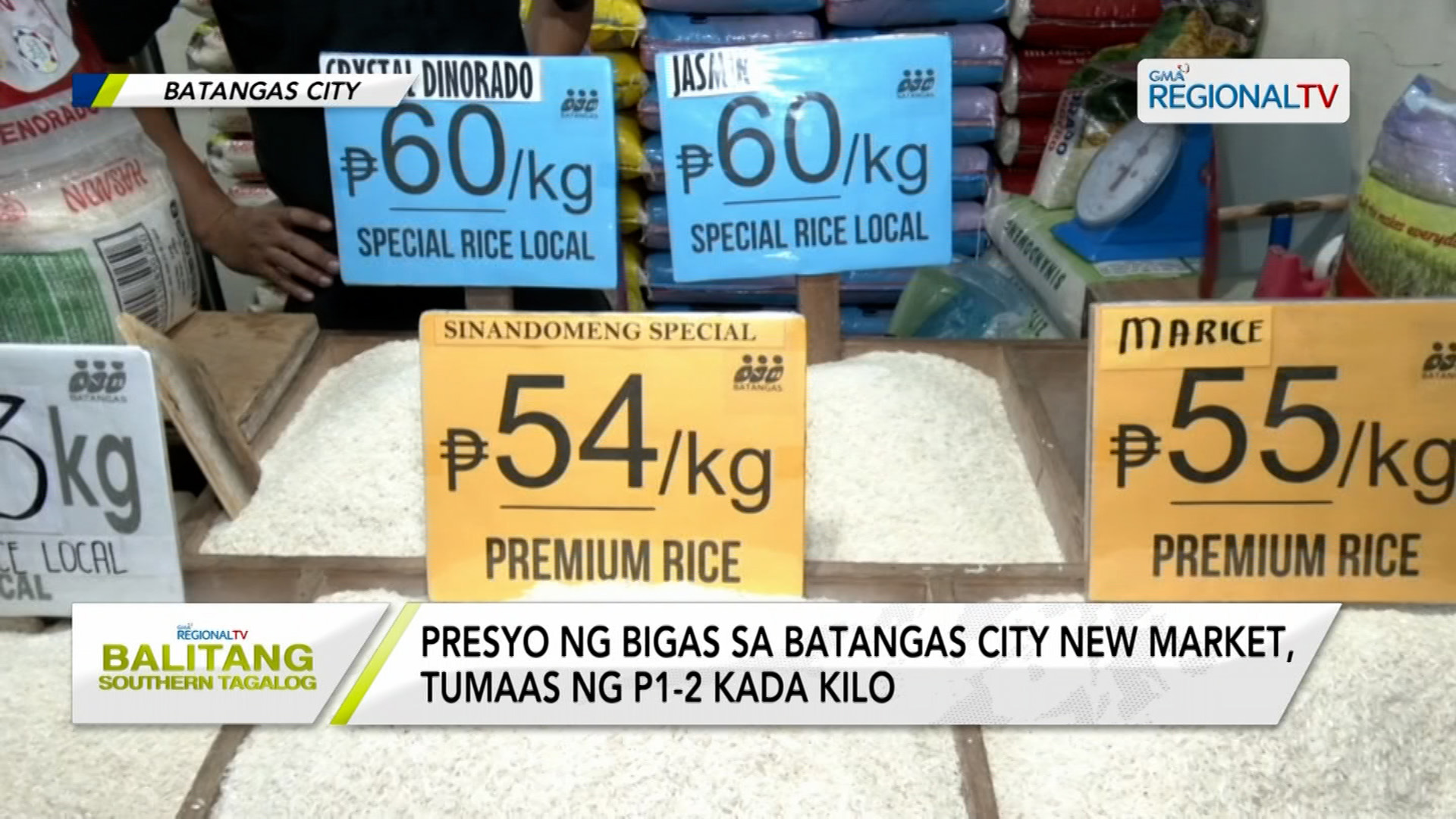 Presyo ng bigas sa Batangas City new market, tumaas ng P1-2 kada kilo