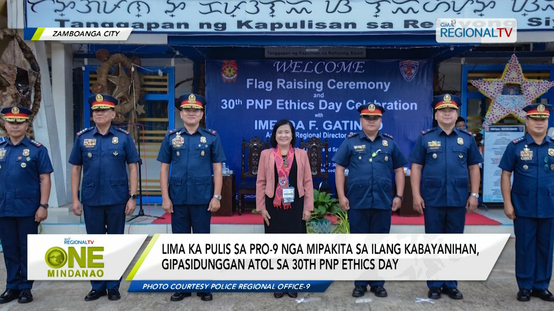 Lima ka pulis sa PRO-9, gipasidunggan atol sa 30th PNP Ethics Day