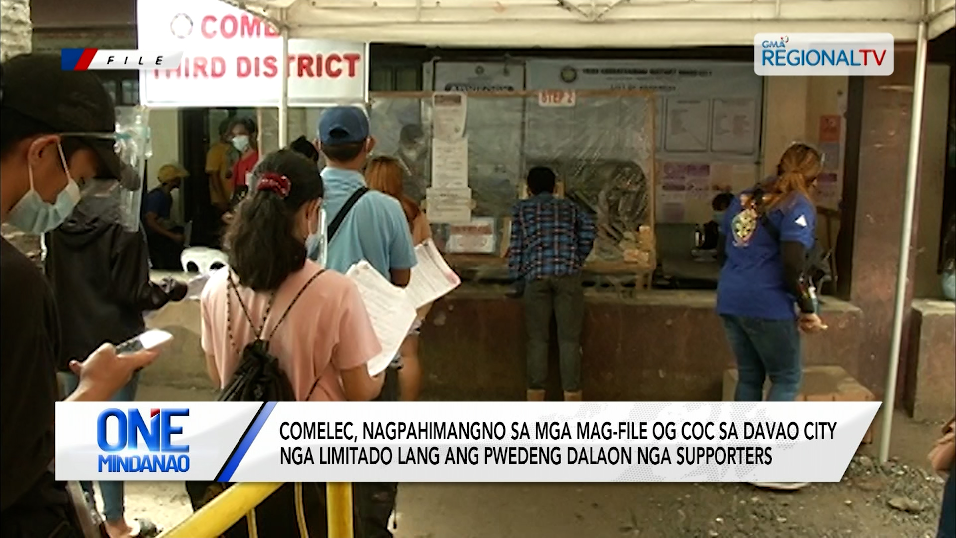 COMELEC, nagpahimangno sa mga mag-file og COC nga limitado ang dalaong supporters
