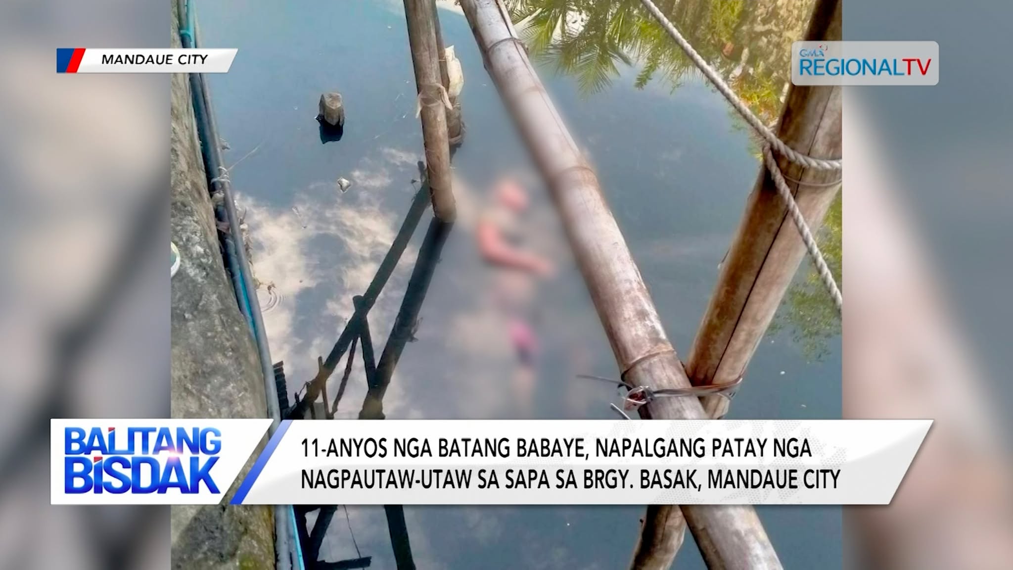 11-anyos nga batang babaye, napalgang patay nga nagpa-utaw-utaw sa sapa sa Mandaue
