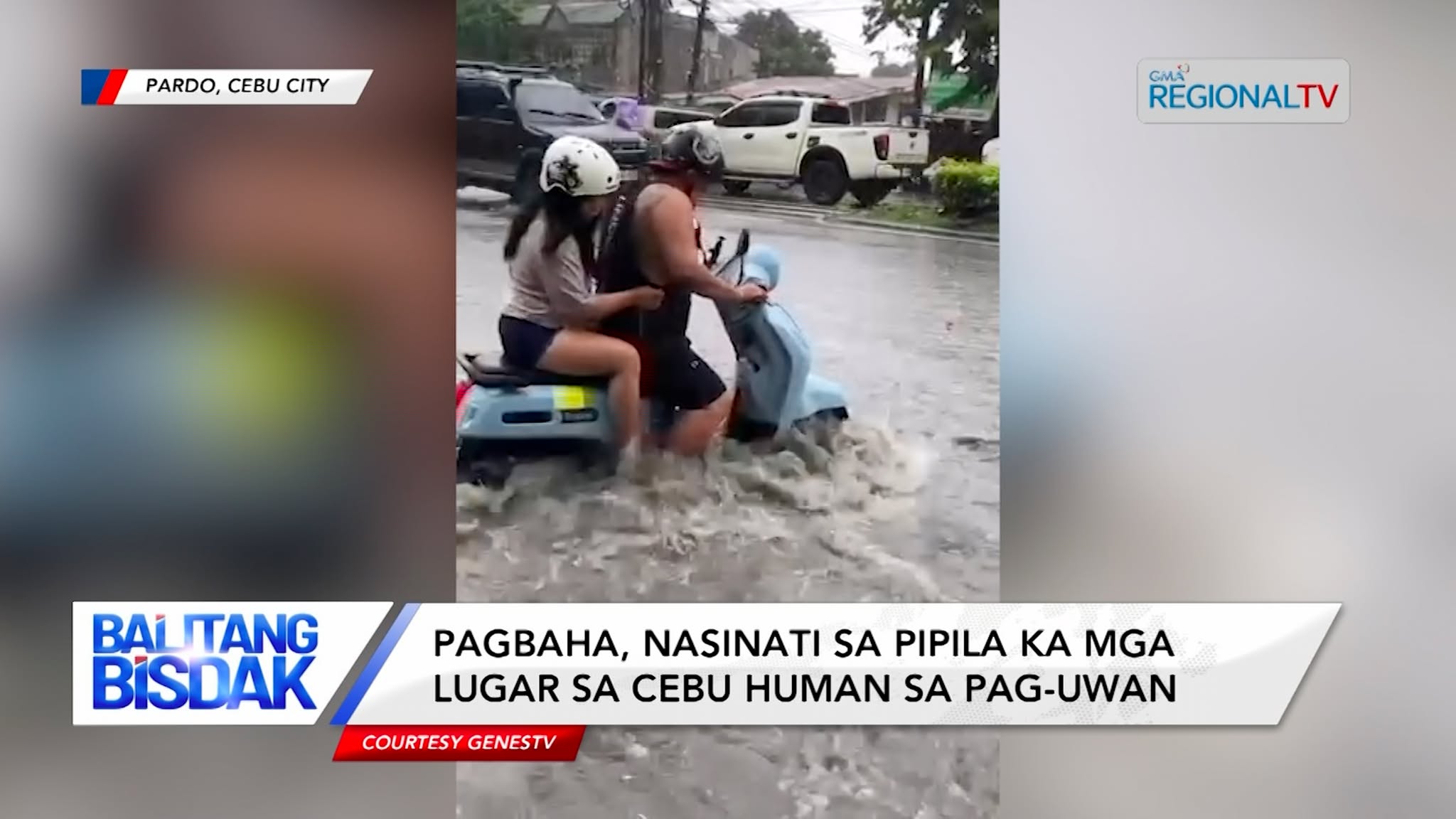 Pagbaha, nasinati sa pipila ka mga lugar sa Cebu human sa pag-uwan