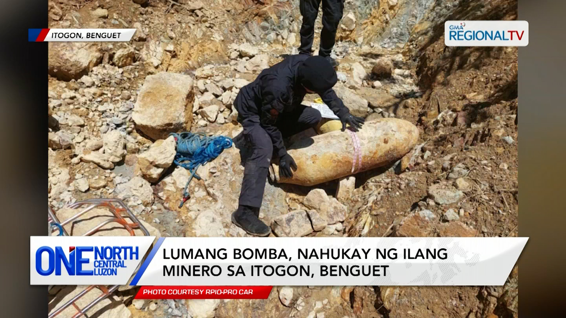 Lumang bomba, nahukay ng ilang minero sa Itogon, Benguet | One North ...