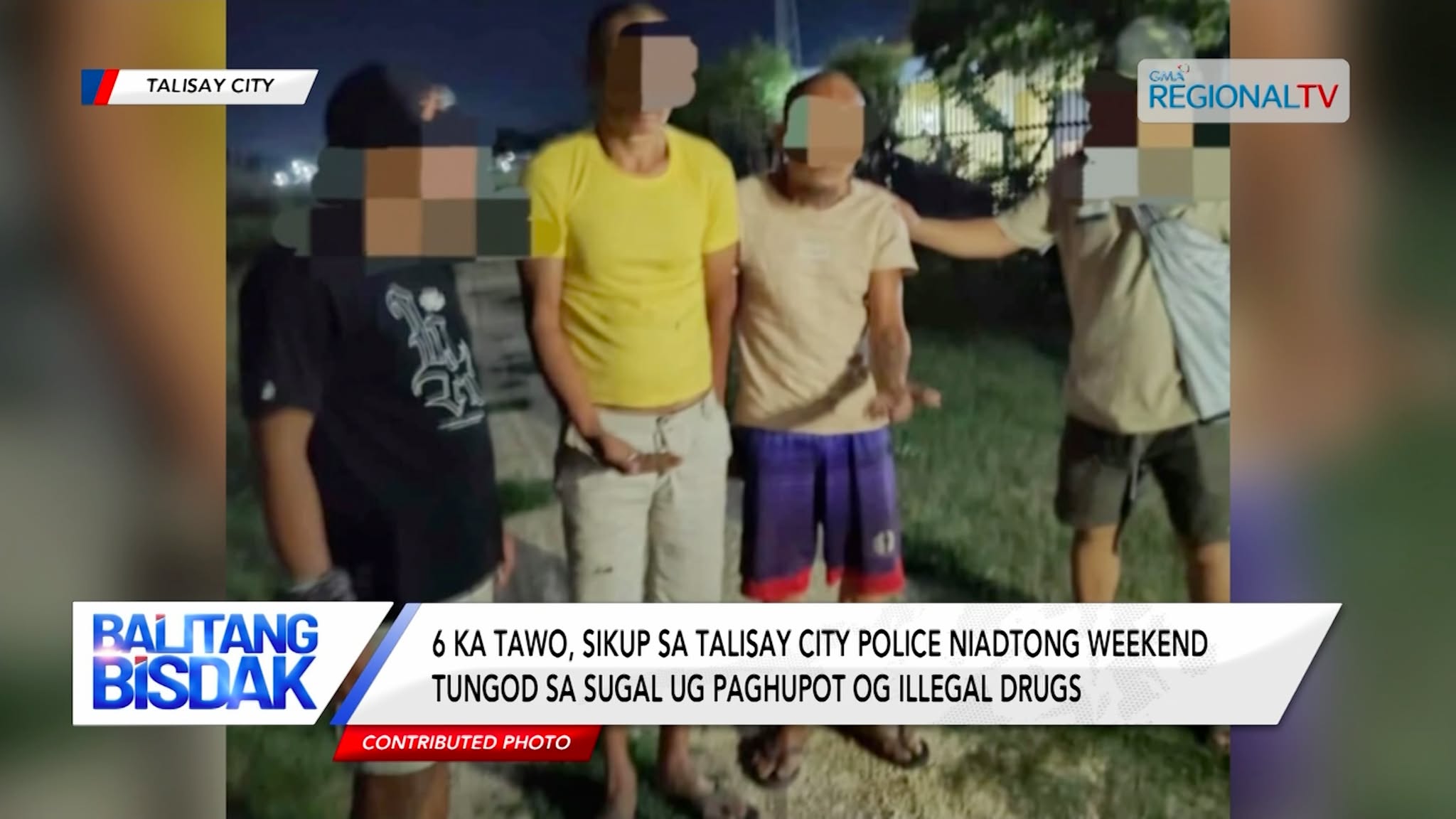 6 ka tawo, sikup sa Talisay City Police niadtong weekend tungod sa ...
