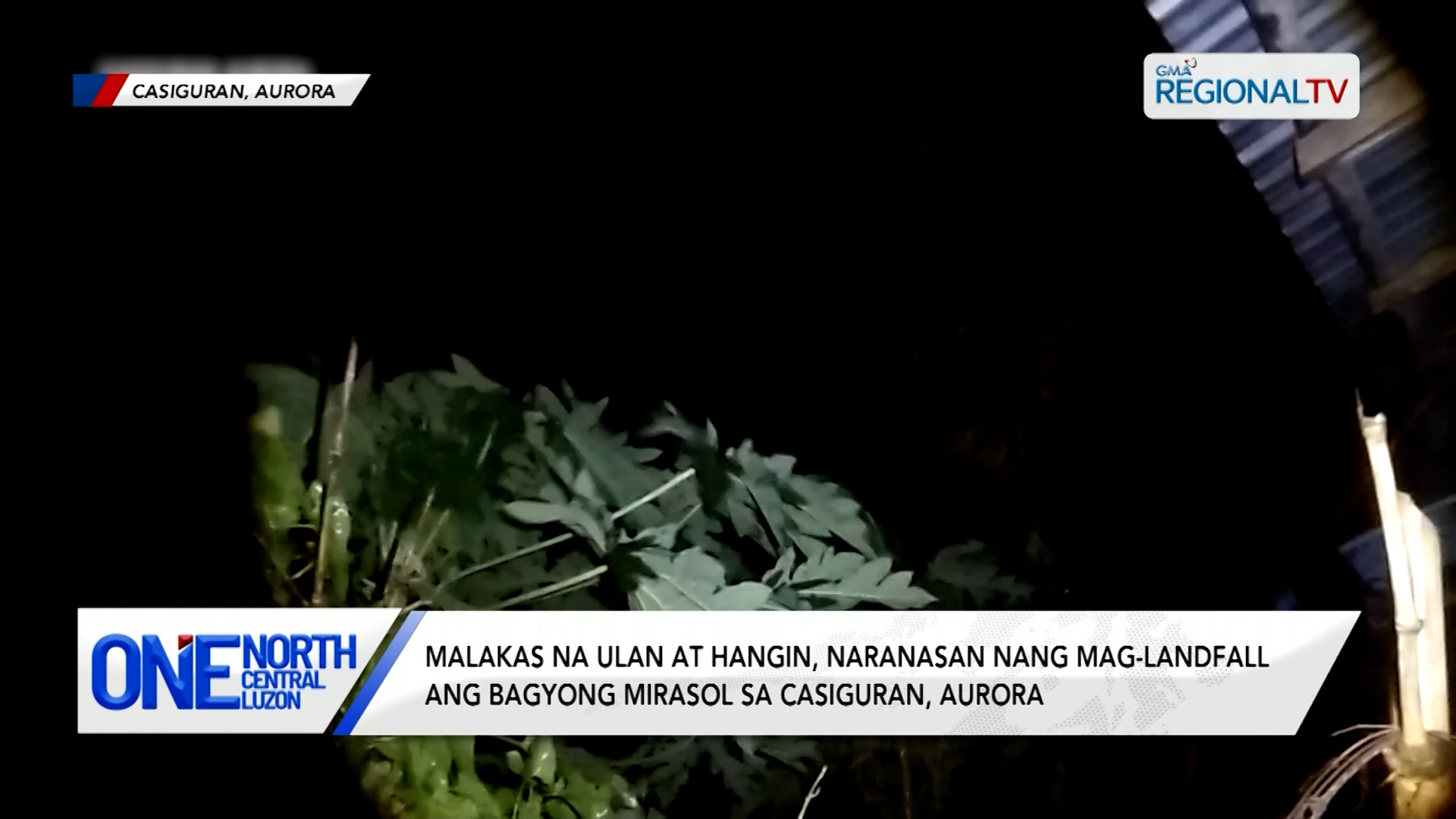 Malakas na ulan at hangin, naranasan nang mag-landfall ang Bagyong Mirasol | One North Central Luzon