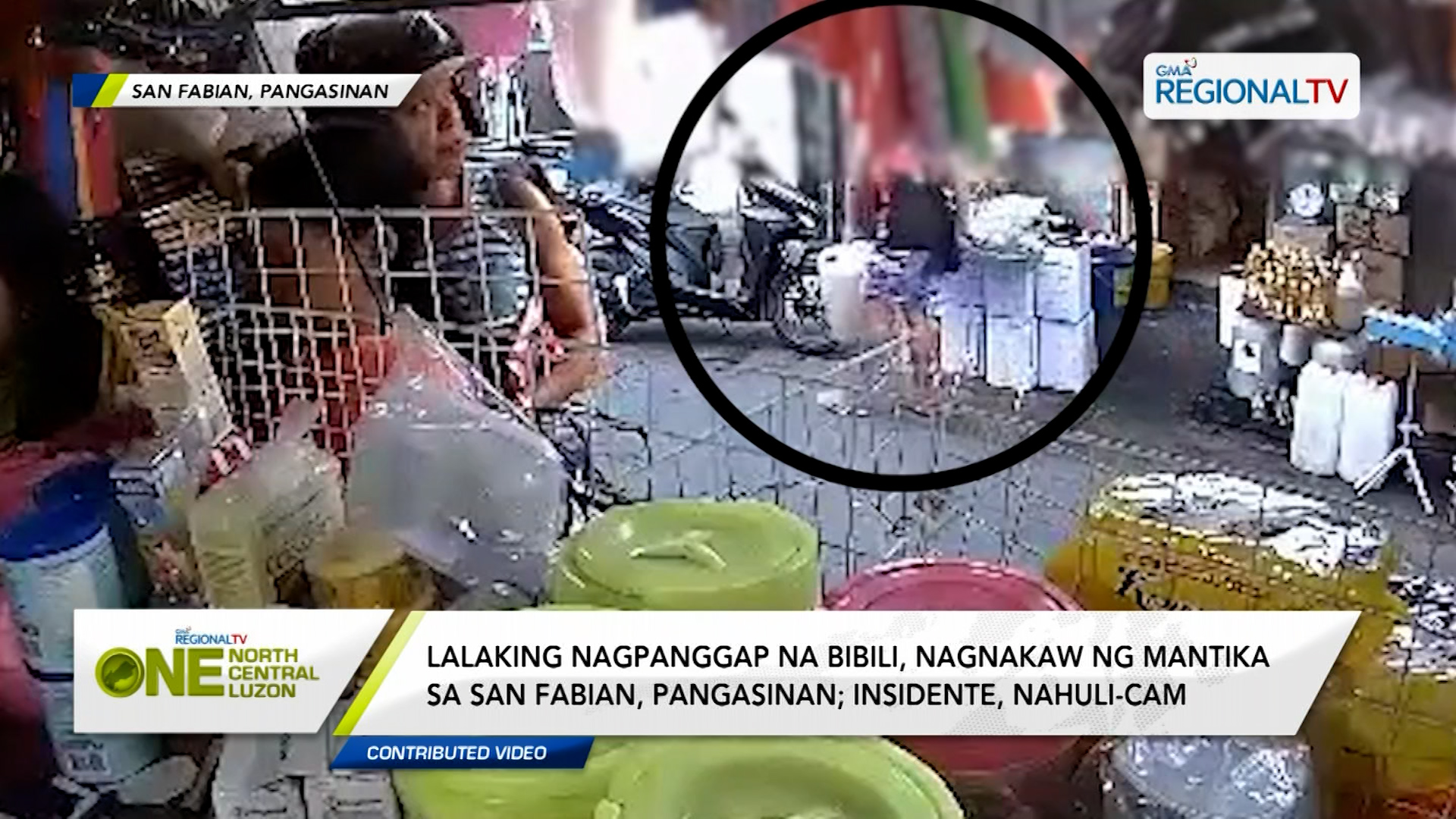 Pagnanakaw ng isang lalaki sa San Fabian Public Market, nahuli-cam