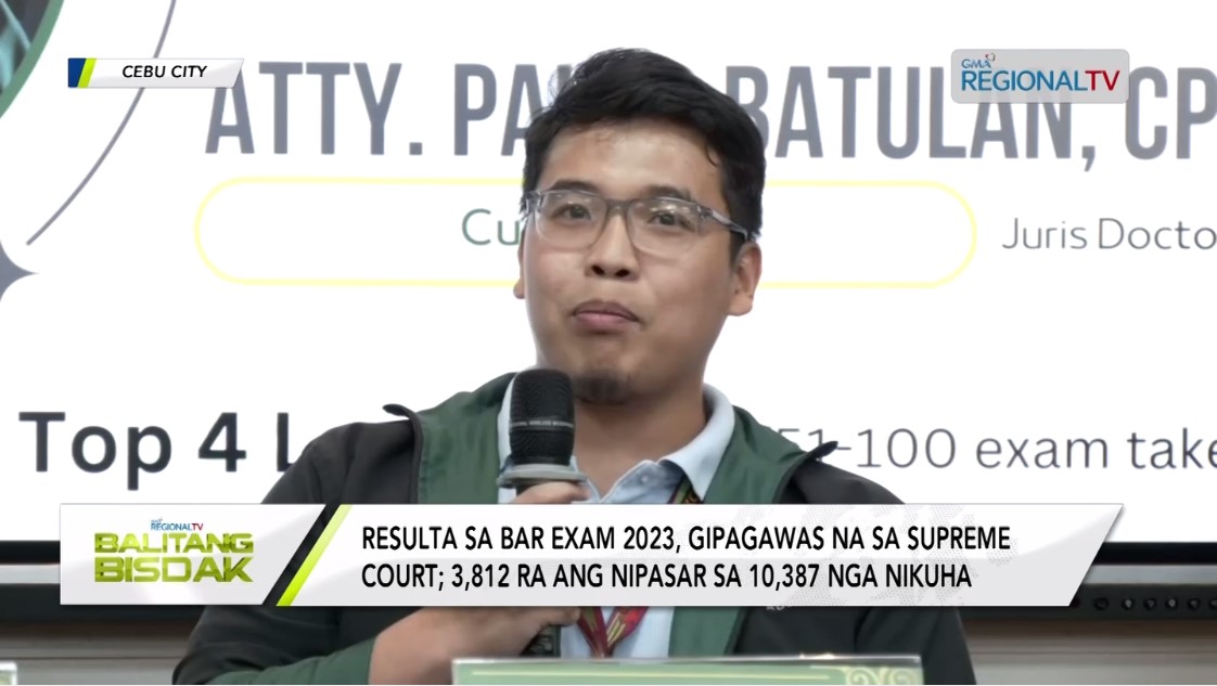 Rank 8 sa 2023 Bar Exam