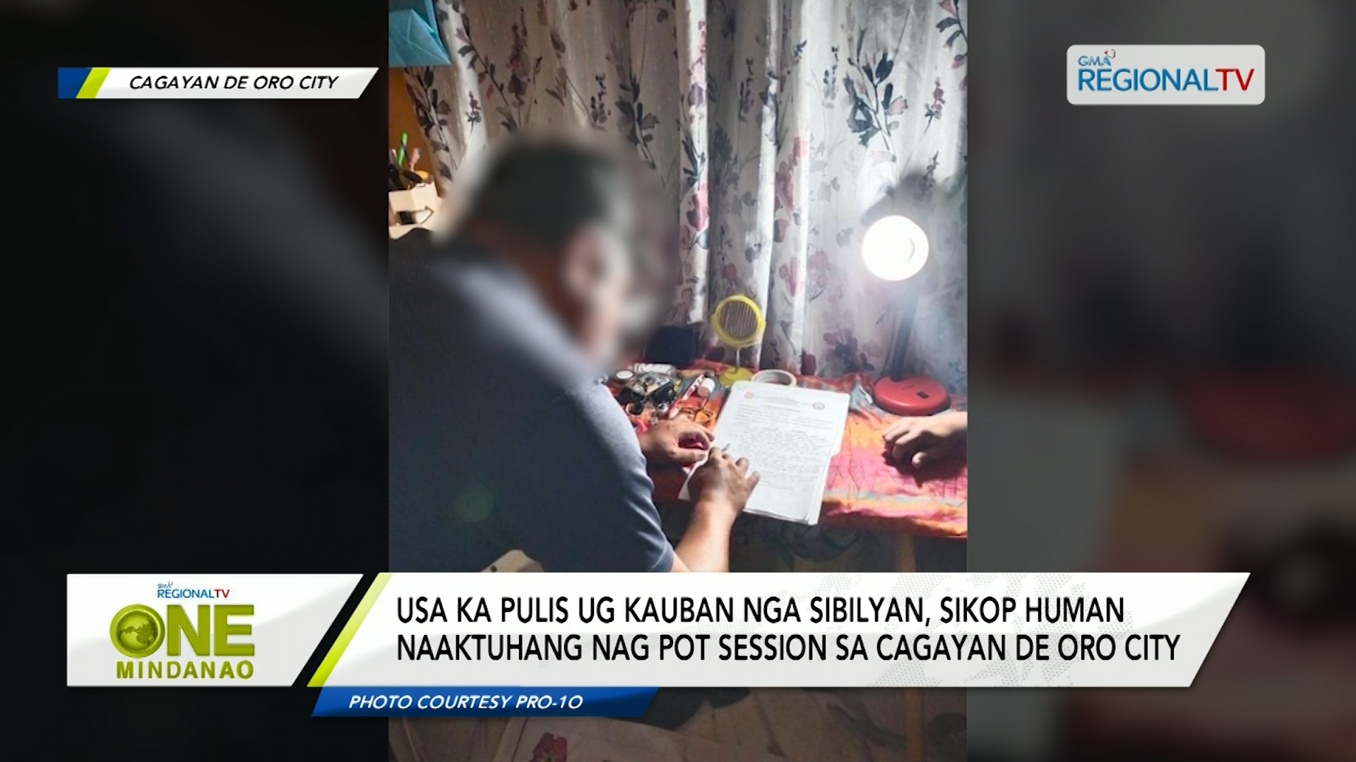 Usa ka pulis ug kauban nga sibilyan, sikop human naaktuhang nag-pot session