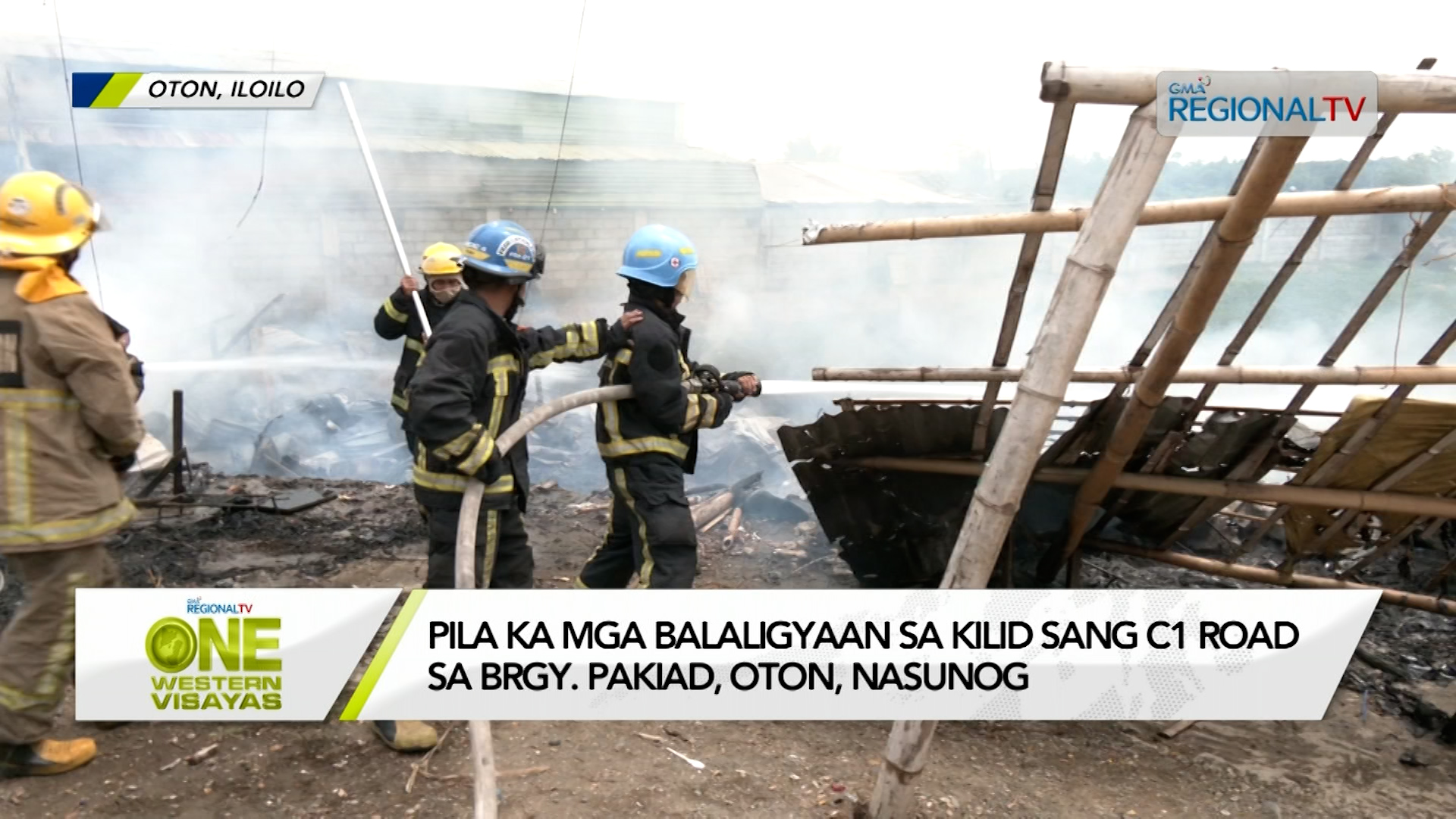 Pila ka mga balaligyaan sa kilid sang C1 road sa Brgy. Pakiad, Oton ... Pila ka mga balaligyaan sa kilid sang C1 road sa Brgy. Pakiad, Oton ...