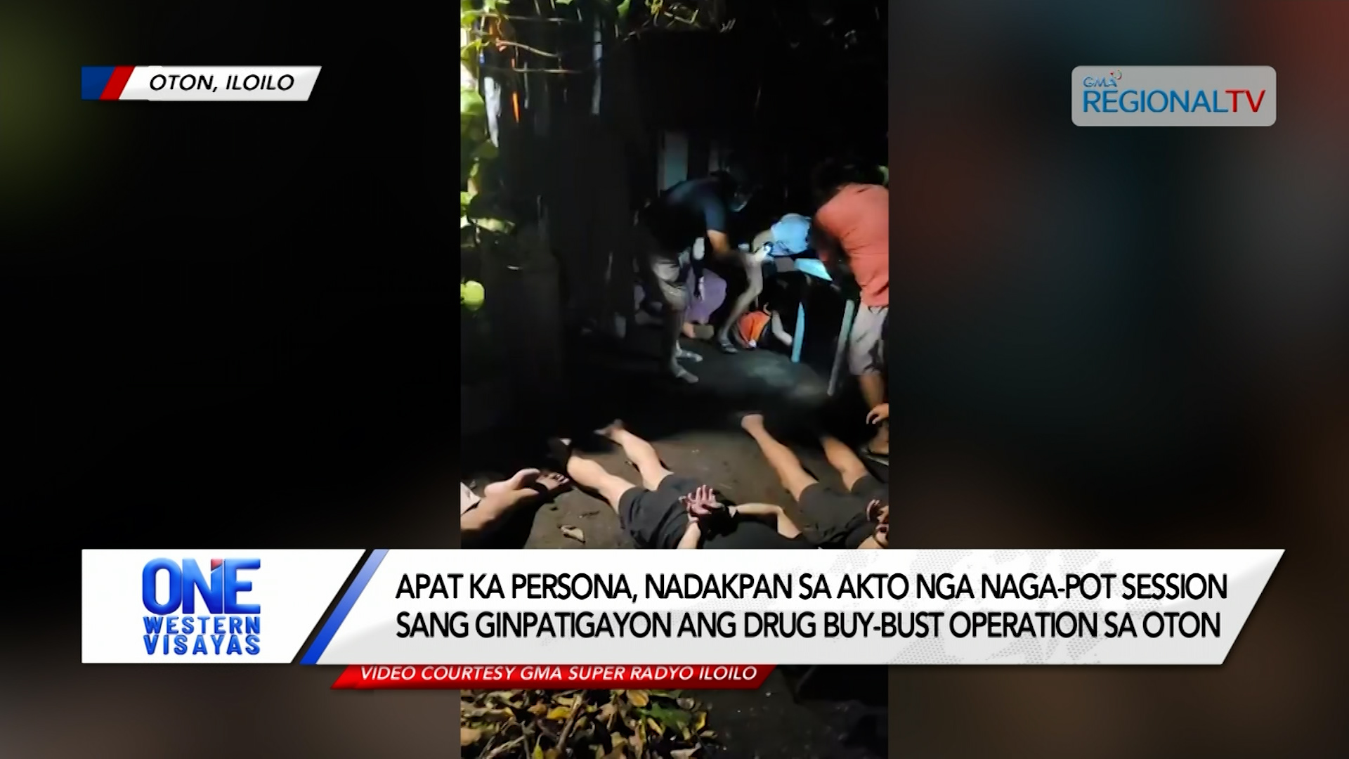 Apat ka persona, nadakpan sa akto nga naga-pot session sang droga sa Oton Apat ka persona, nadakpan sa akto nga naga-pot session sang droga sa Oton