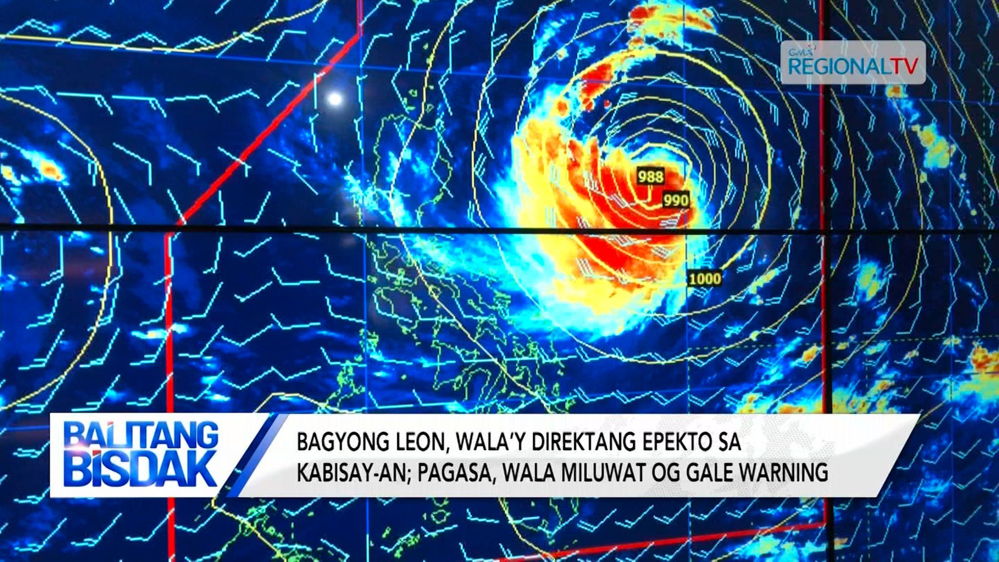 Bagyong Leon, nagkakusog samtang nagpaduol sa kayutaan sa Northern Luzon