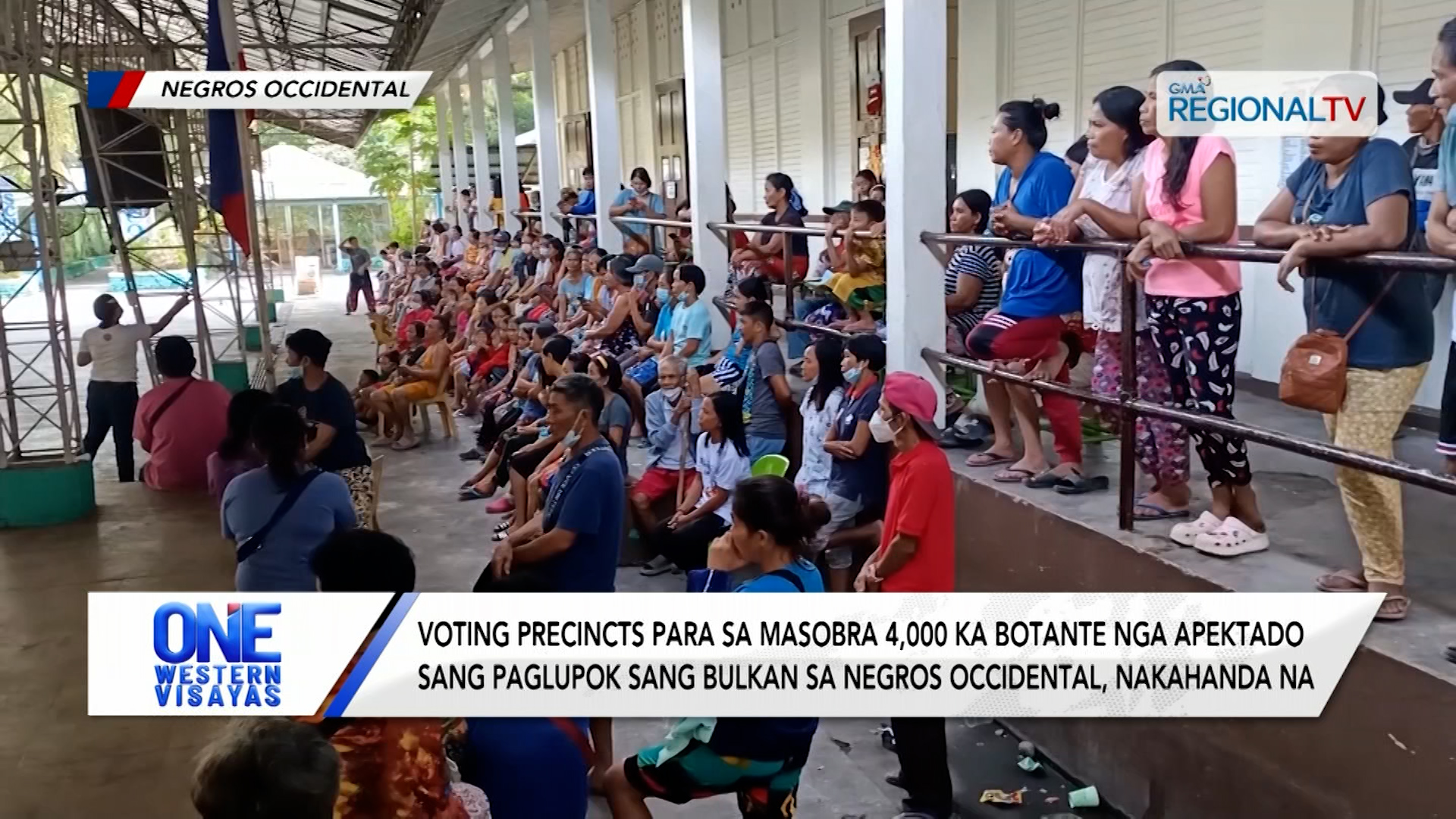 Voting precincts para sa mga botante nga apektado sang paglupok sang bulkan