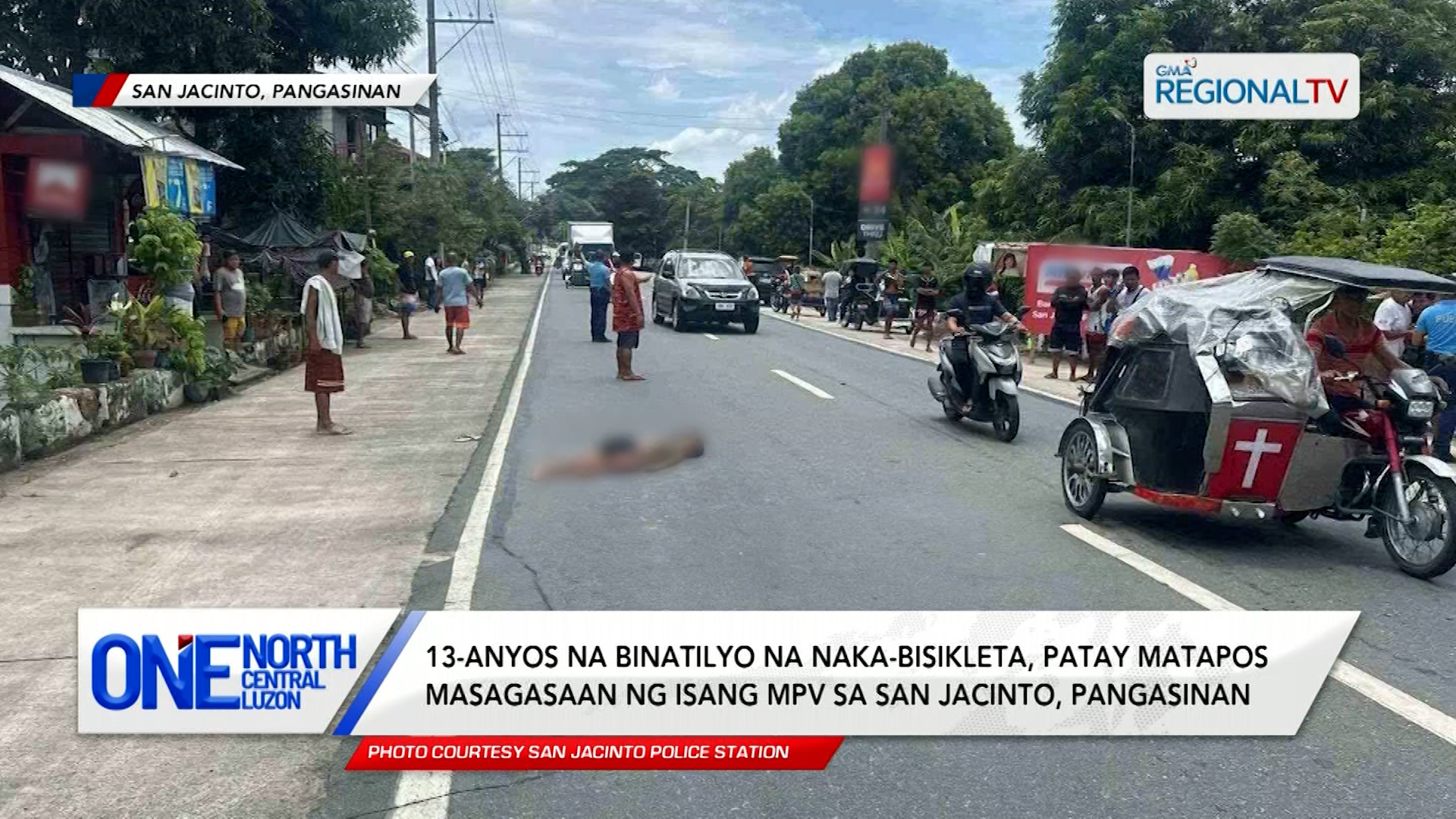 13-anyos na binatilyo na naka-bisikleta, patay matapos masagasaan ng MPV