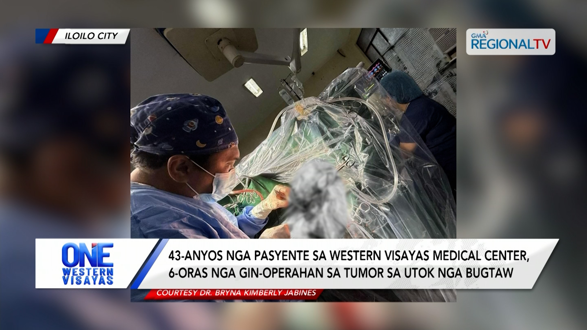 43-anyos nga pasyente sa WVMC, 6-oras gin-operahan sa tumor sa utok nga ...