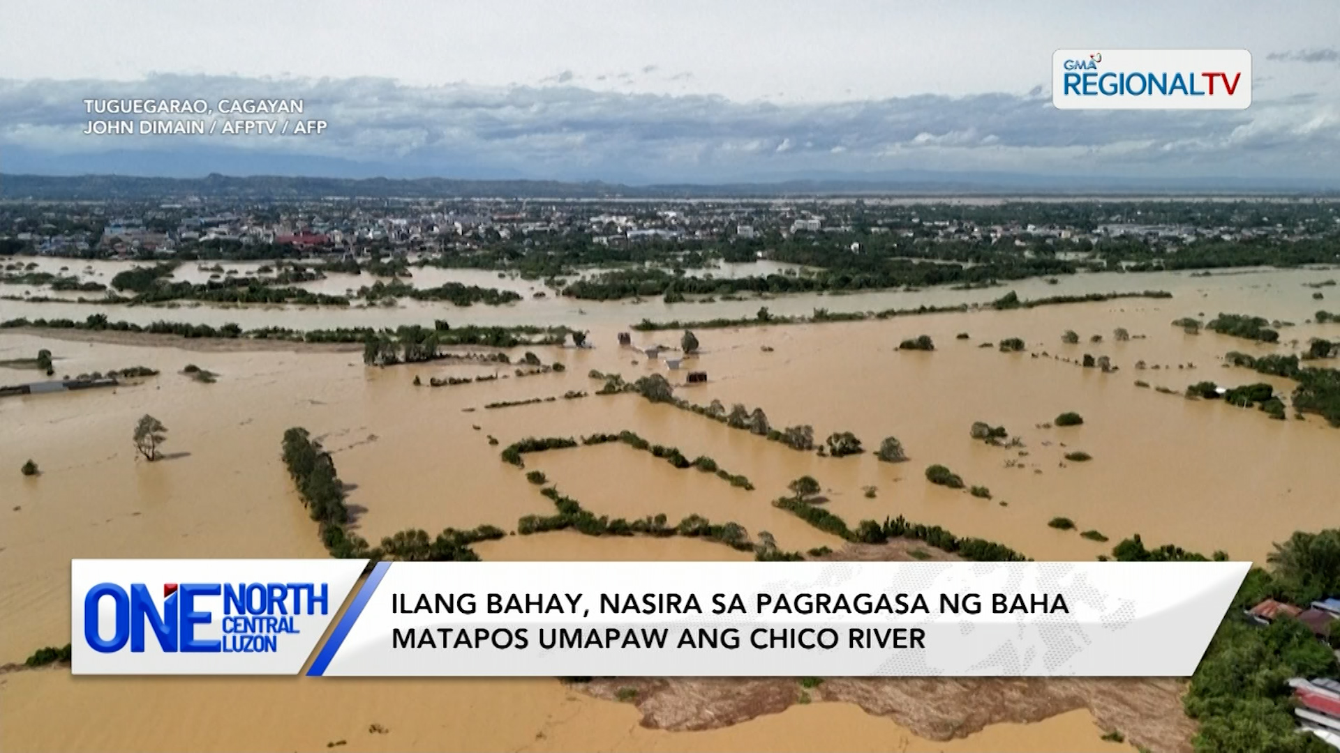 Ilang bahay, nasira sa pagragasa ng baha matapos umapaw ang Chico River ...