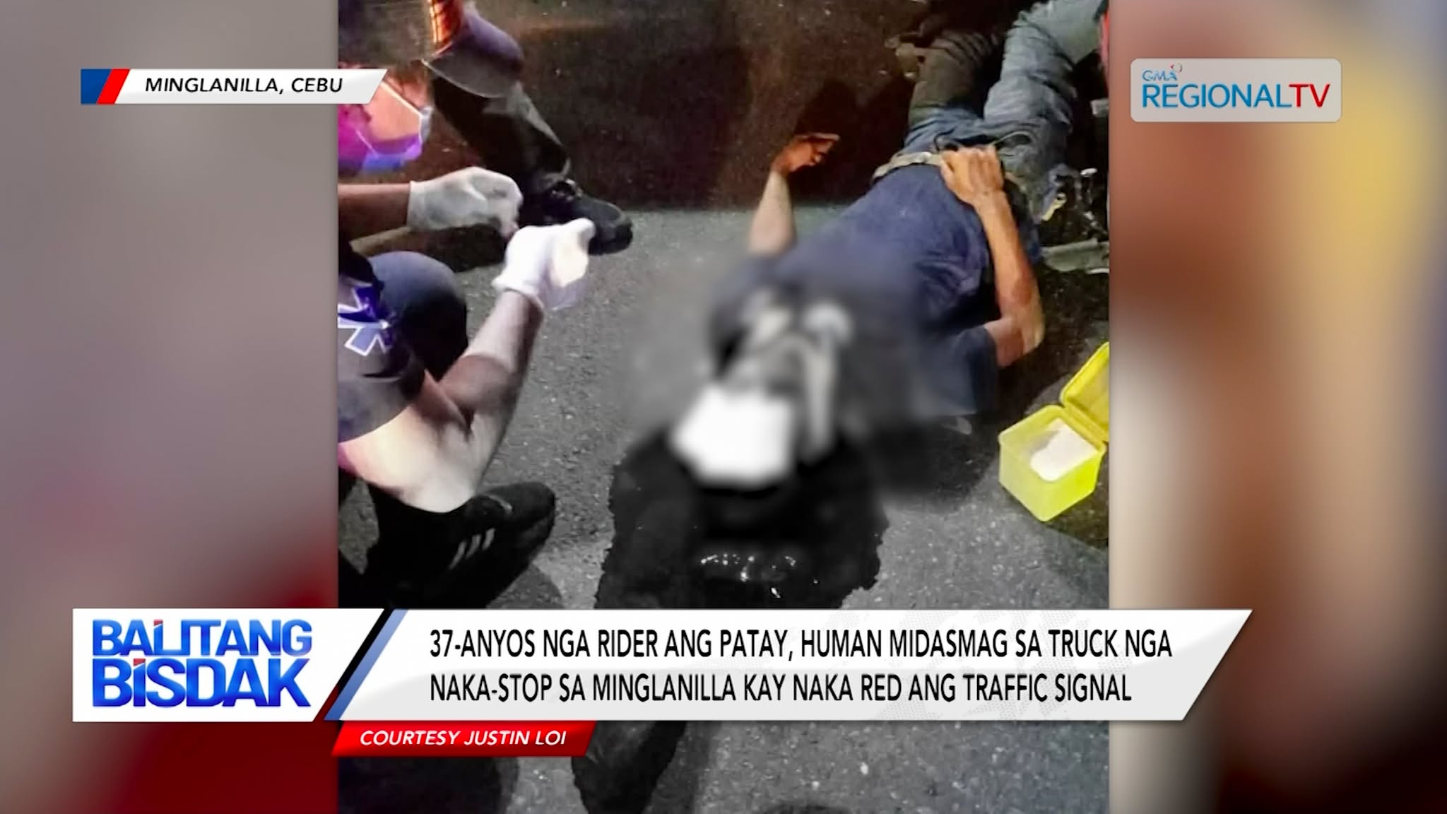 Rider, Patay human Midasmag sa Truck nga Naka-Stop sa Minglanilla ...