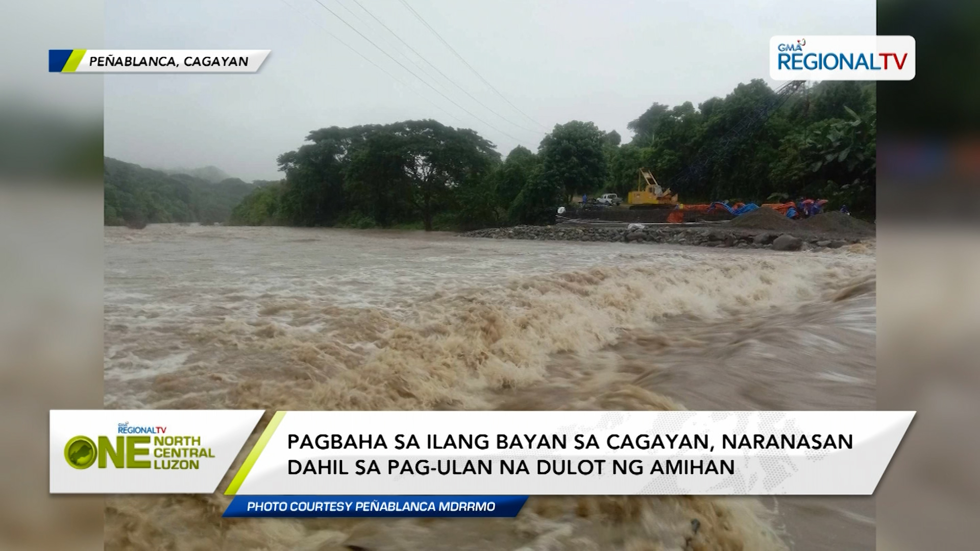 Pagbaha sa Cagayan, naranasan dahil sa pag-ulan na dulot ng amihan