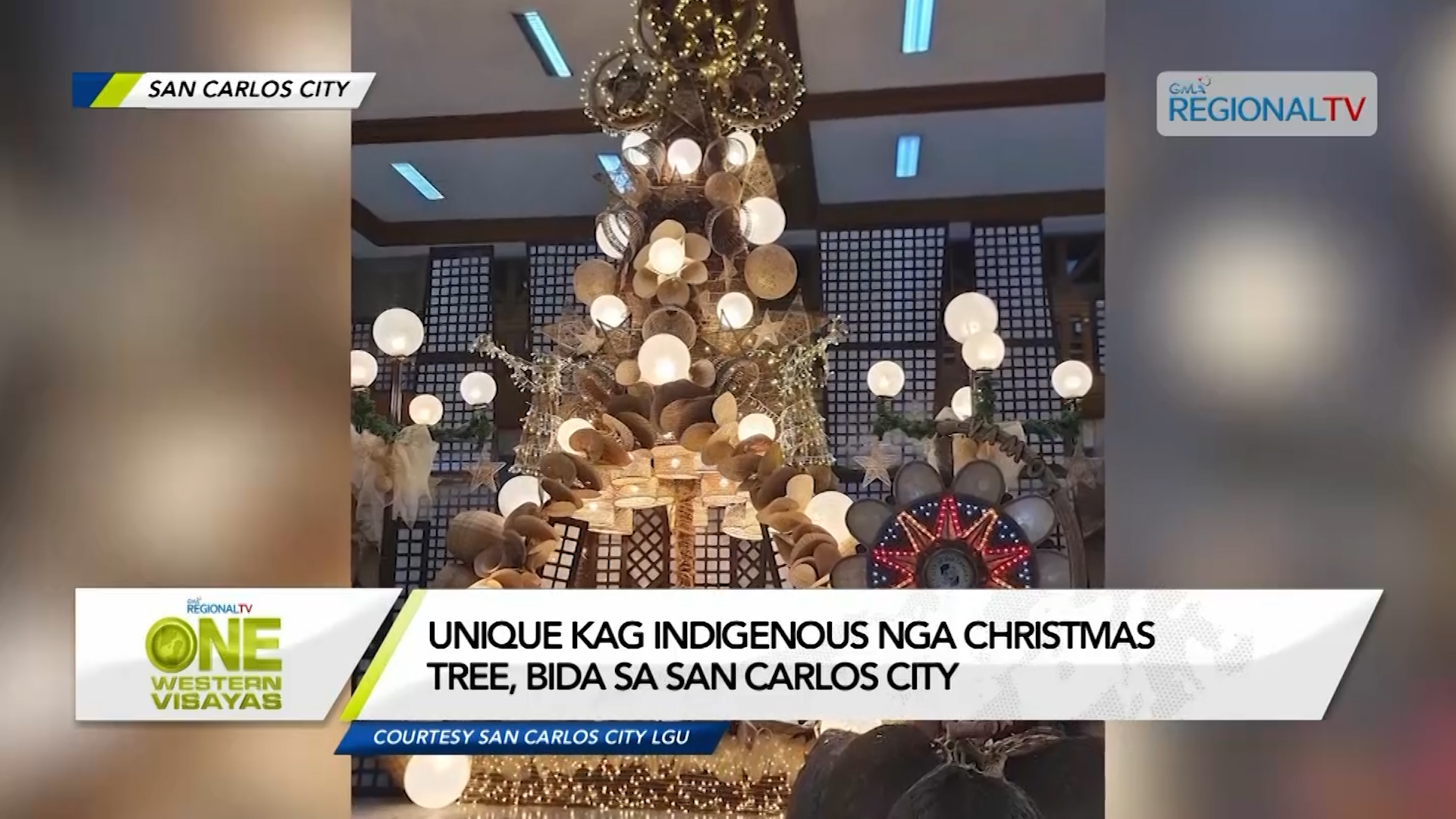 Unique kag indigenous nga christmas tree, bida sa San Carlos City