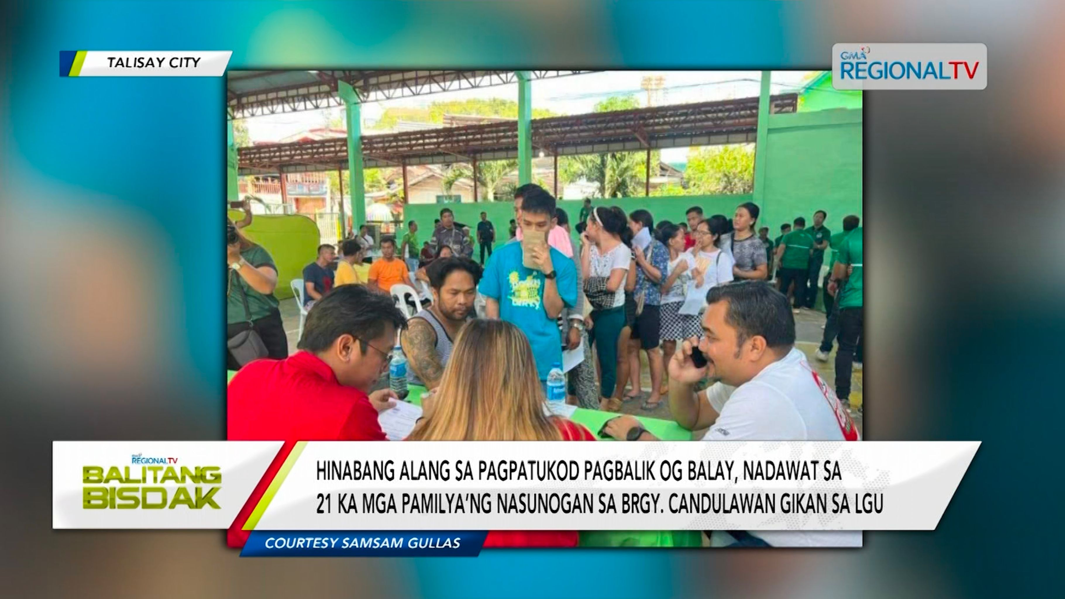 Financial assistance alang sa mga nasunogan