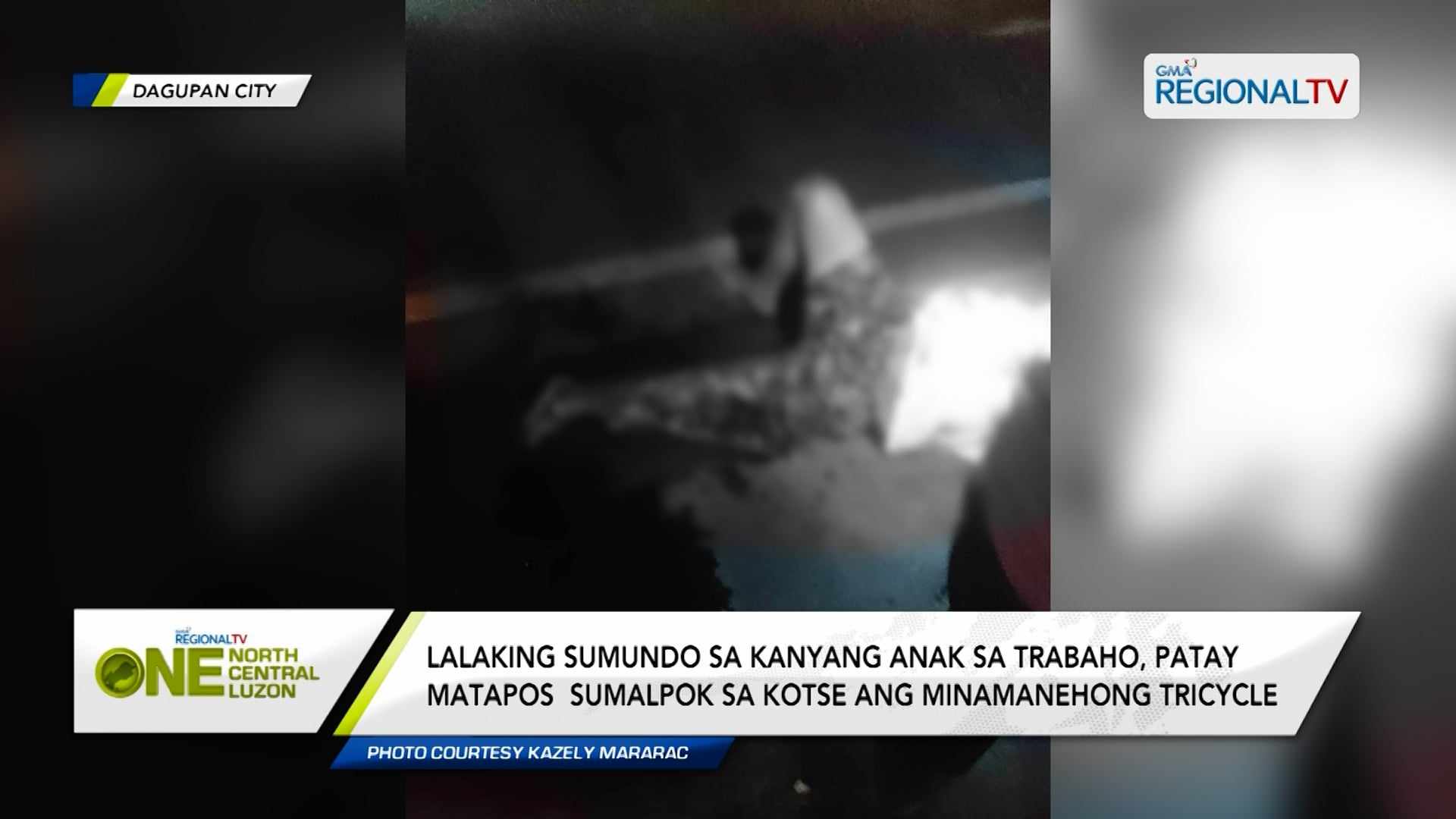 Lalaki, patay matapos sumalpok sa kotse ang minamanehong tricycle