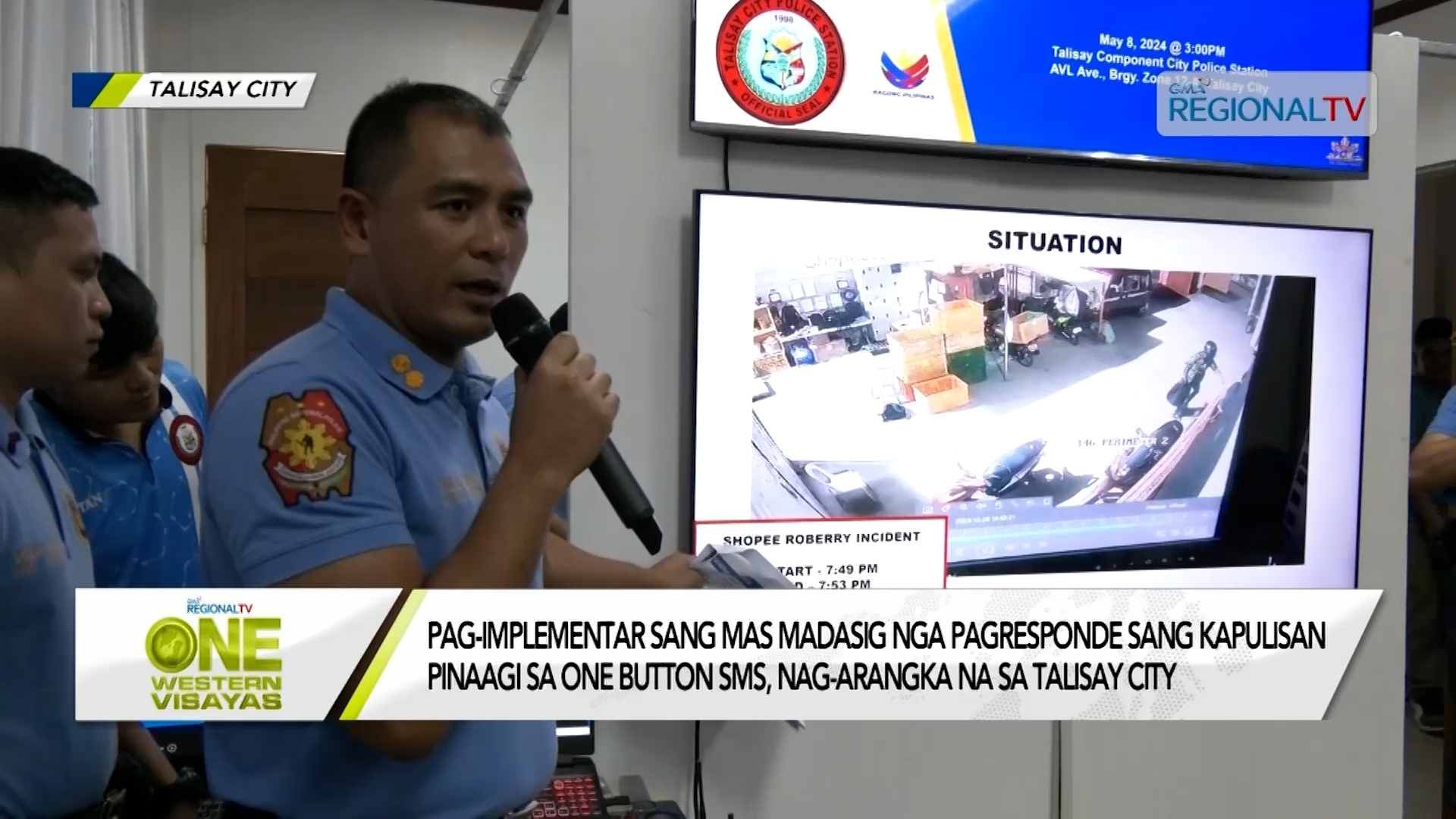 One button SMS batok sa kriminalidad, nag-arangka na sa Talisay City