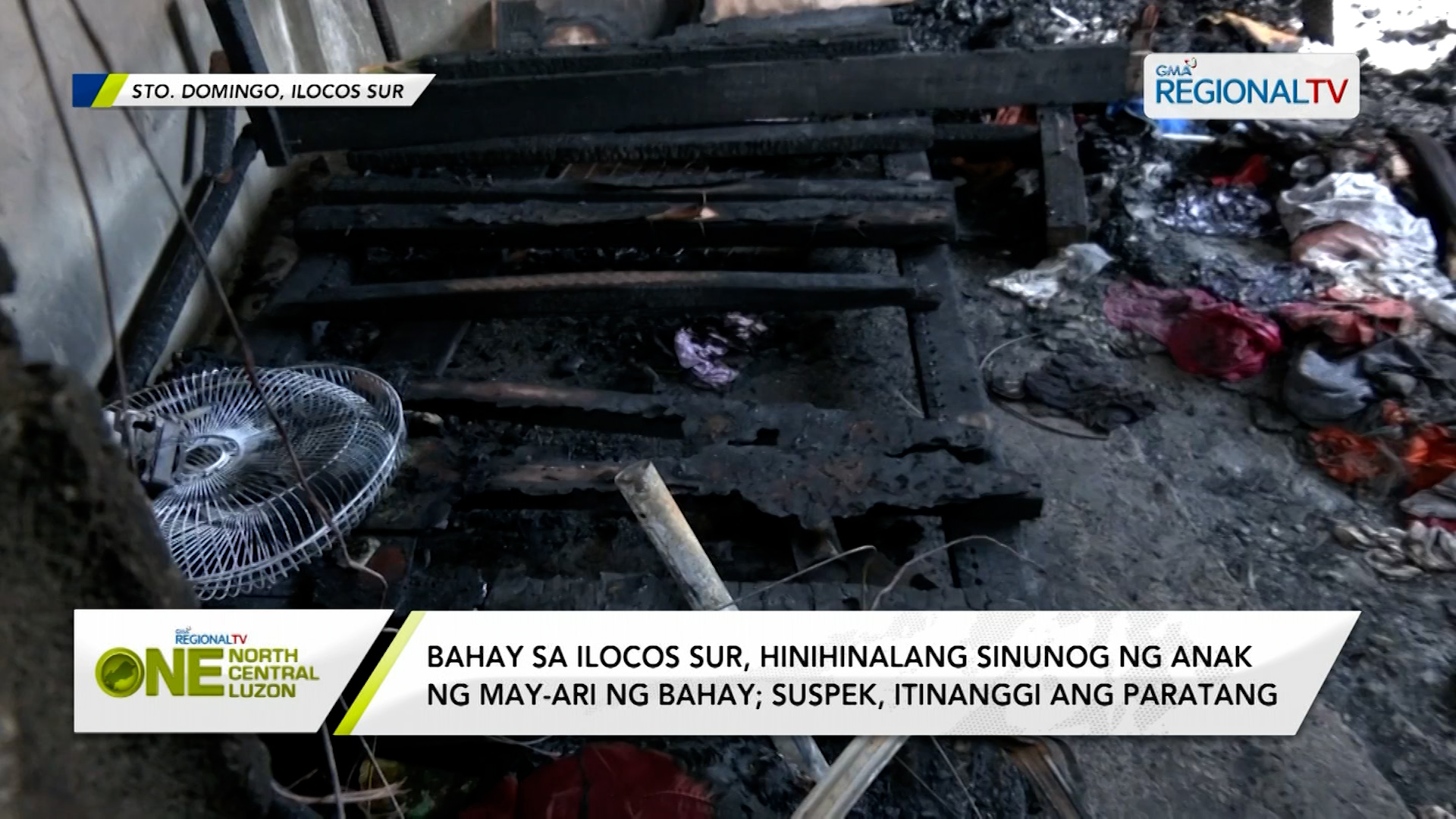 Bahay sa Sto. Domingo, Ilocos Sur, hinihinalang sinunog