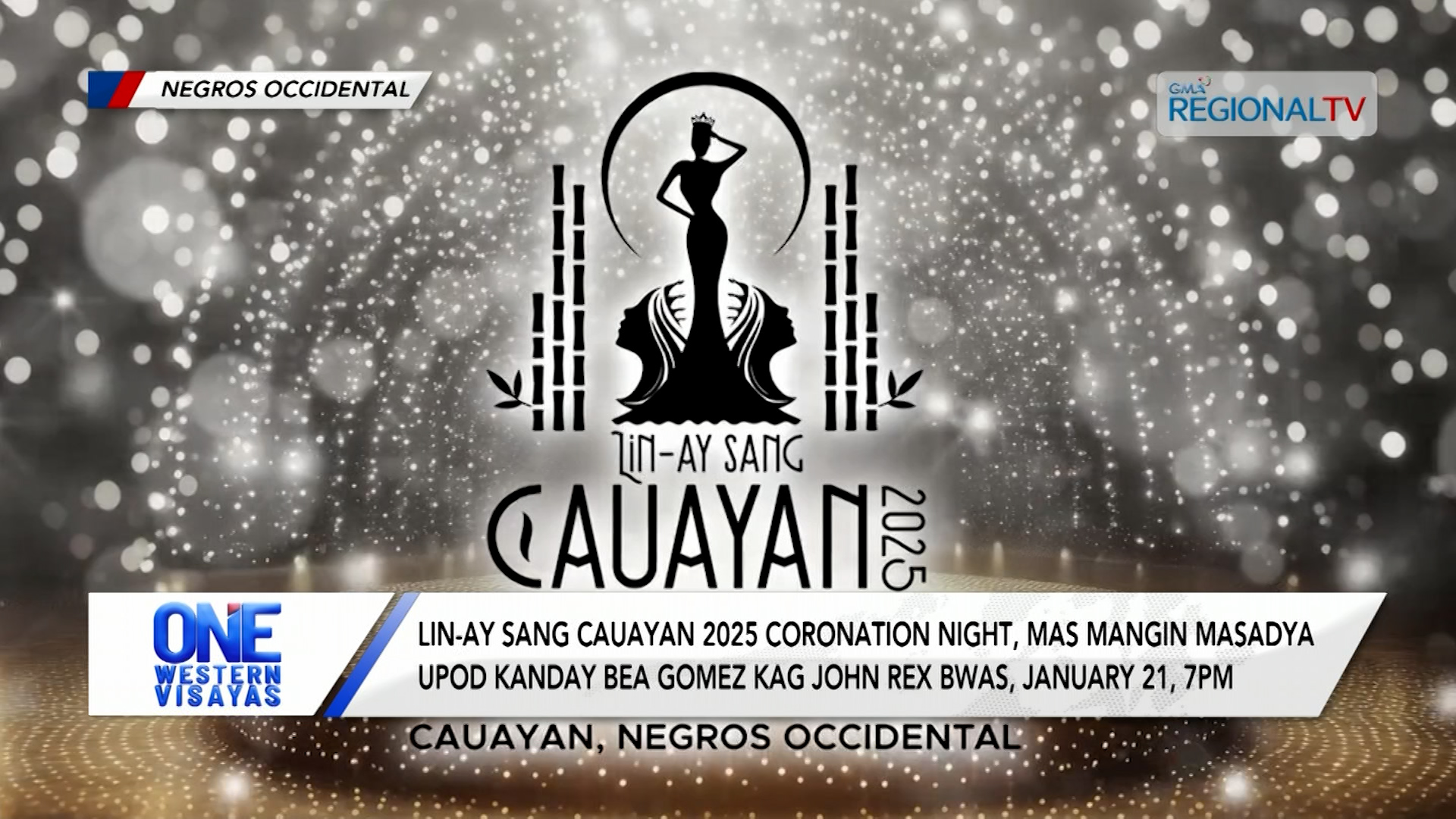 Lin-ay sang Cauayan 2025 coronation night bwas na, January 21, 7pm