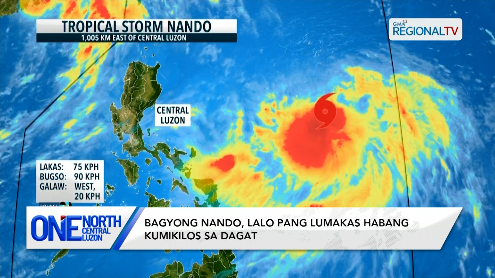 Bagyong Nando, posibleng maging Super Typhoon | One North Central Luzon