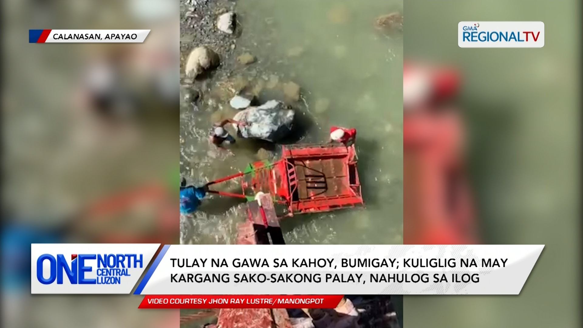 Tulay na gawa sa kahoy, bumigay; kuliglig, nahulog sa ilog | One North ...