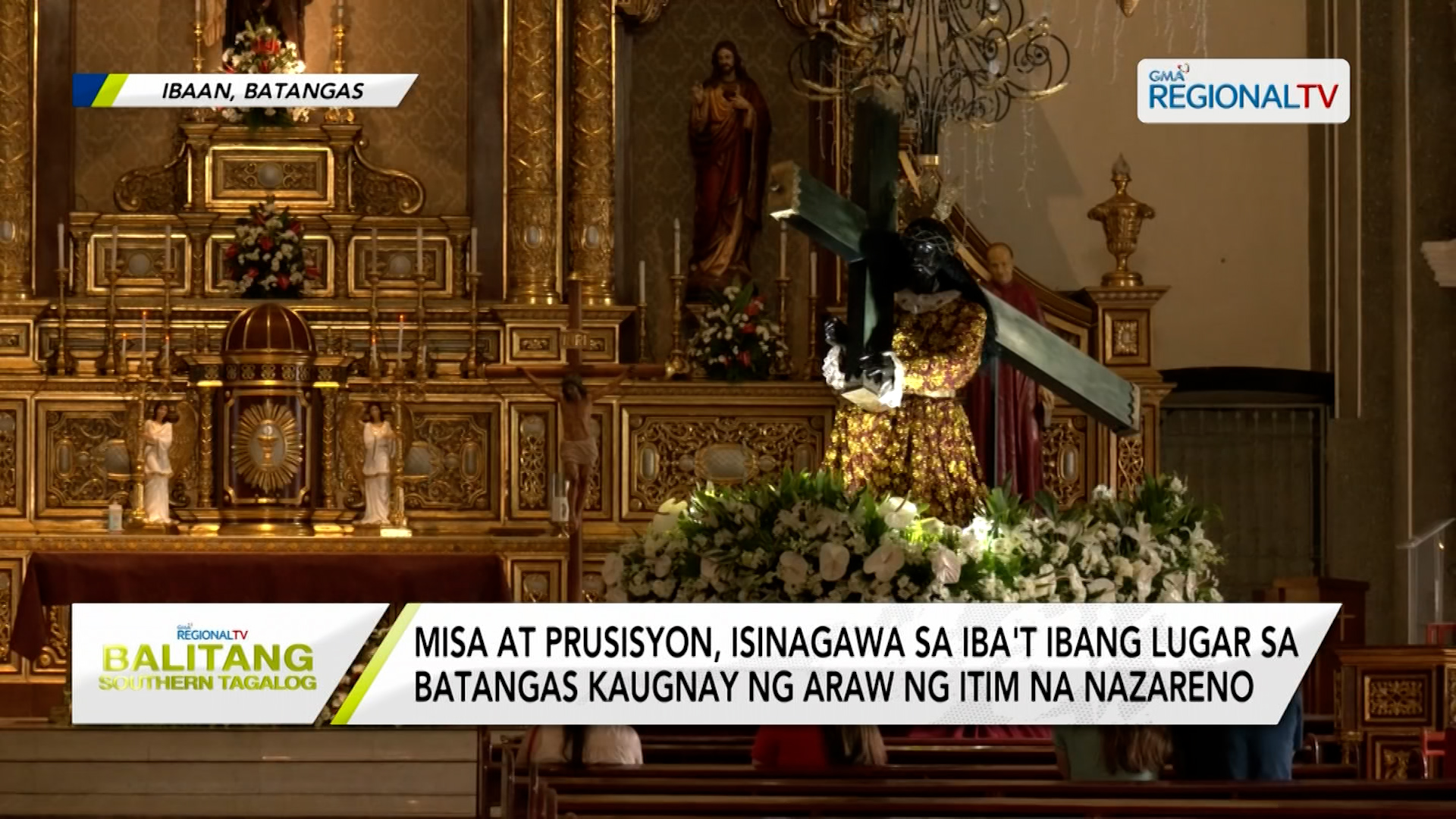 Misa at prusisyon, isinagawa kaugnay ng araw ng Itim na Nazareno