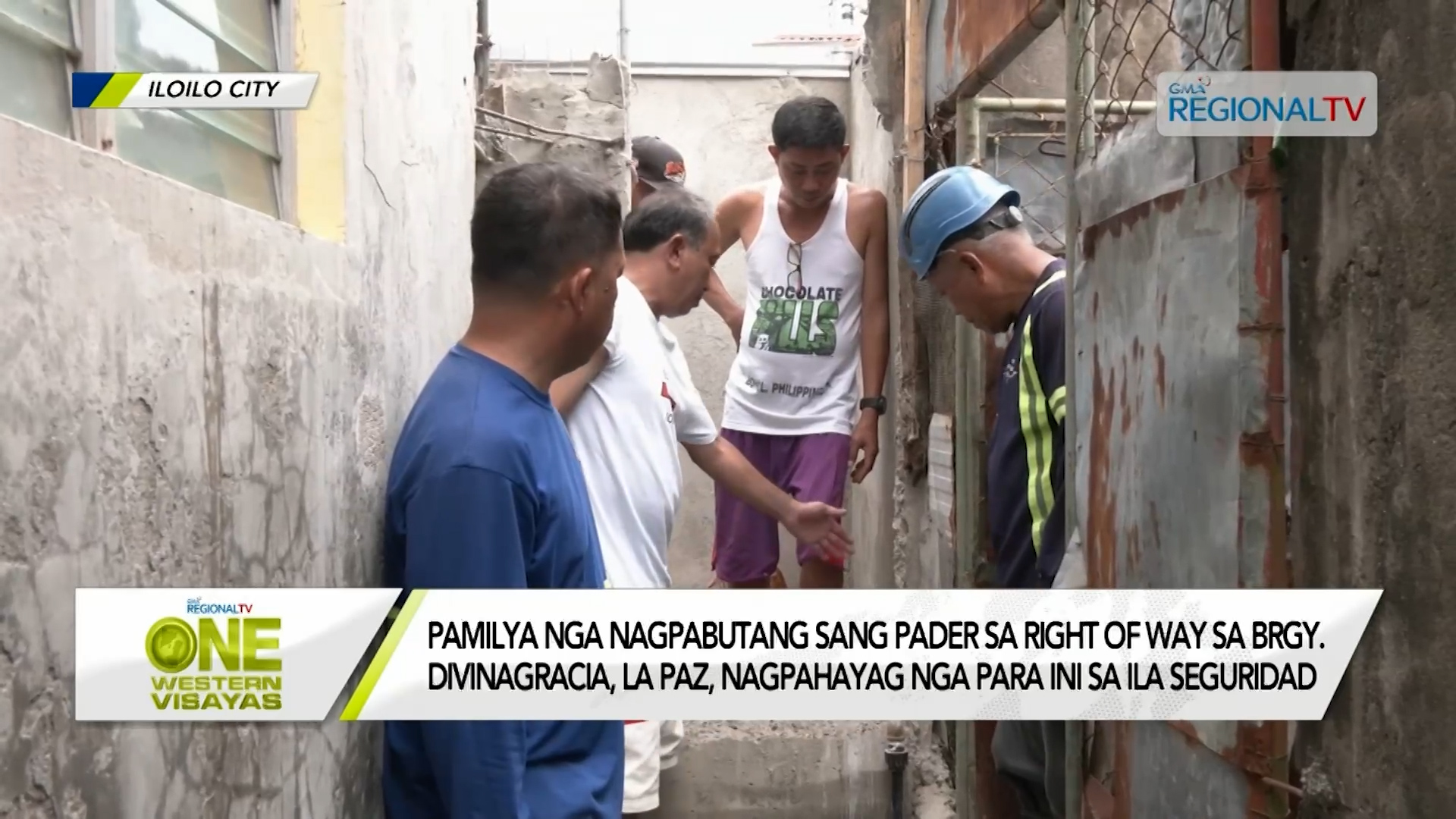Rason sa pagpabutang sang pader sa right of way sa Brgy. Divinagracia ...