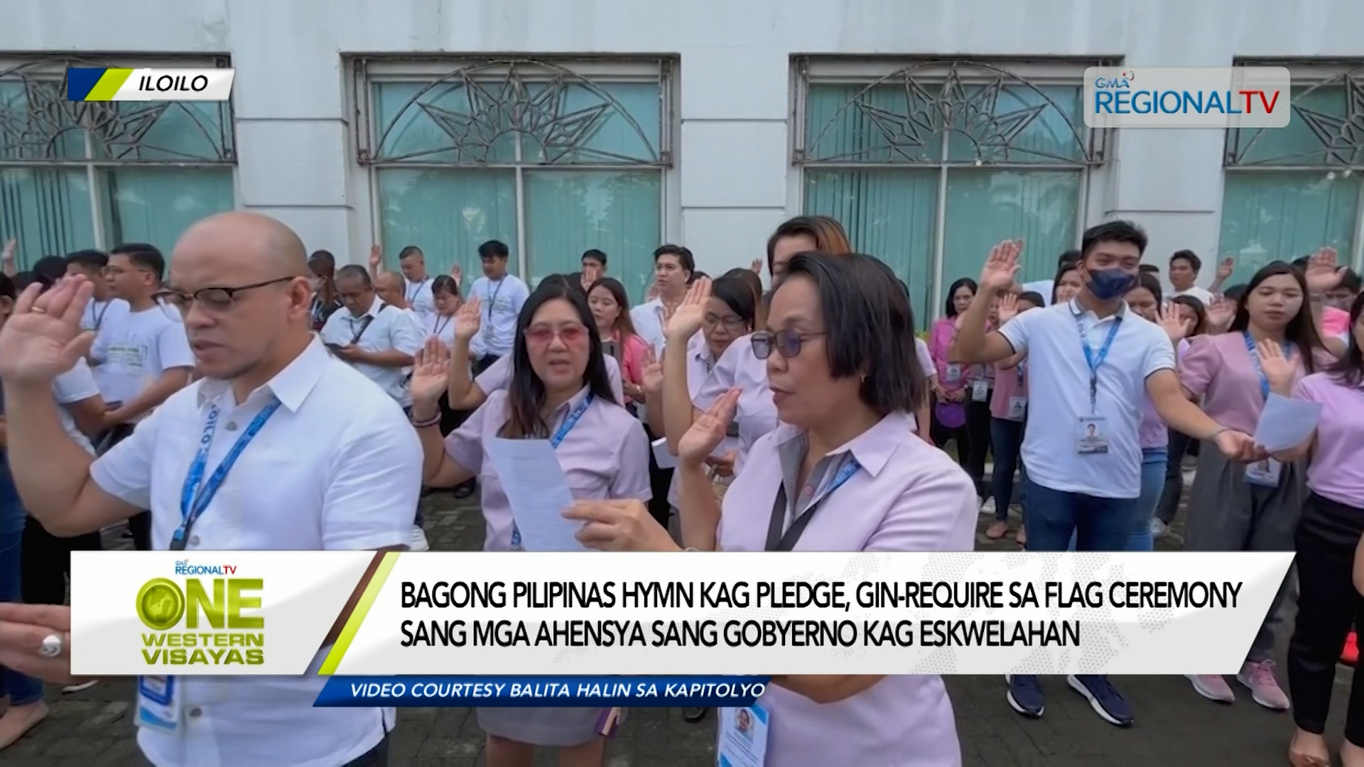 Bagong Pilipinas Hymn kag Pledge, gin-require sa flag ceremony