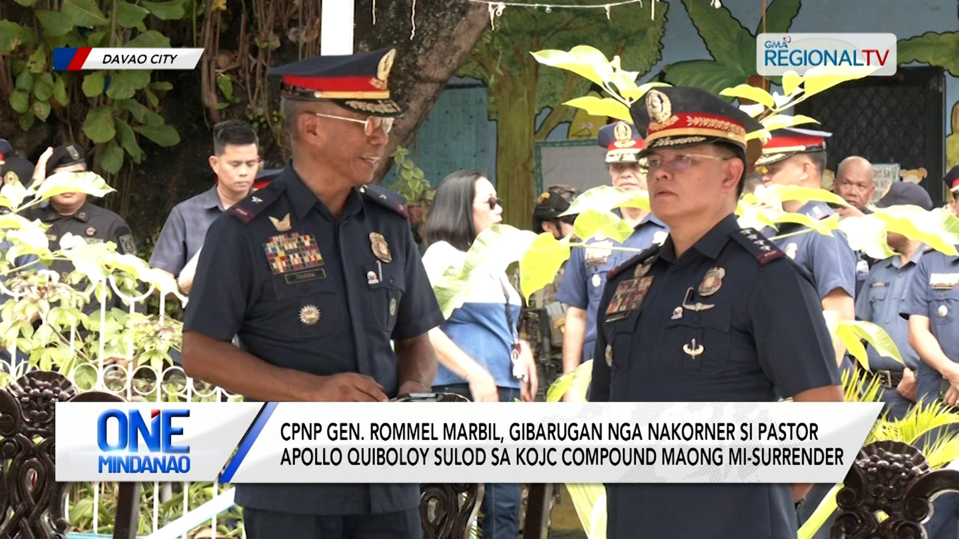 CPNP Gen. Marbil, gibarugan nga nakorner si Quiboloy sulod sa KOJC Compound