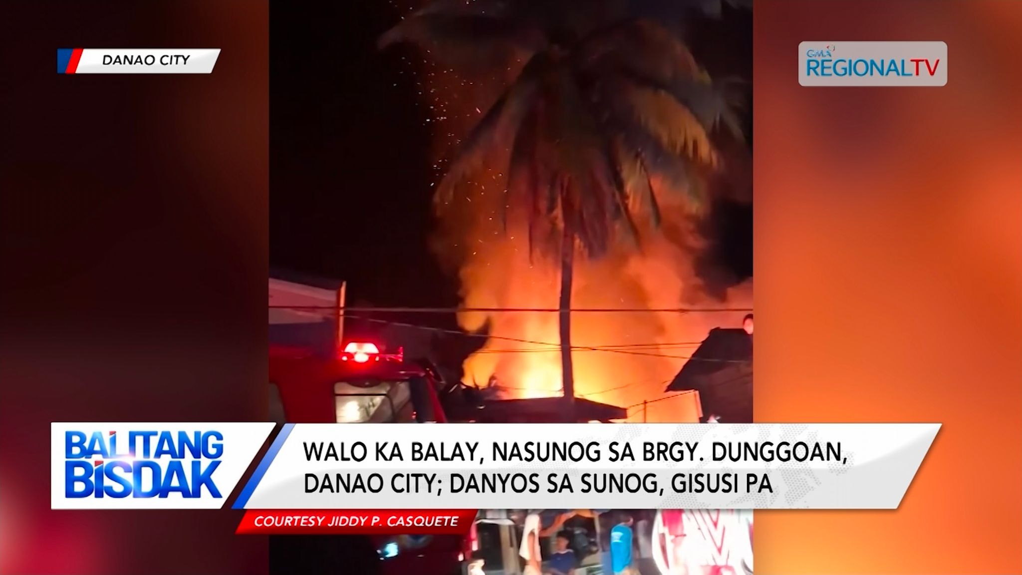 8 ka mga balay, nasunog sa Brgy. Dunggoan, Danao City