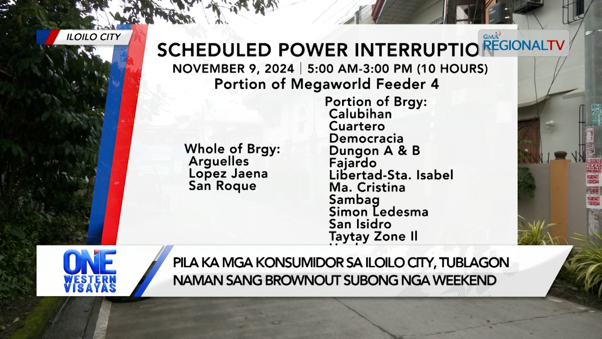 Pila ka mga konsumidor sa Iloilo City, tublagon naman sang brownout sa weekend