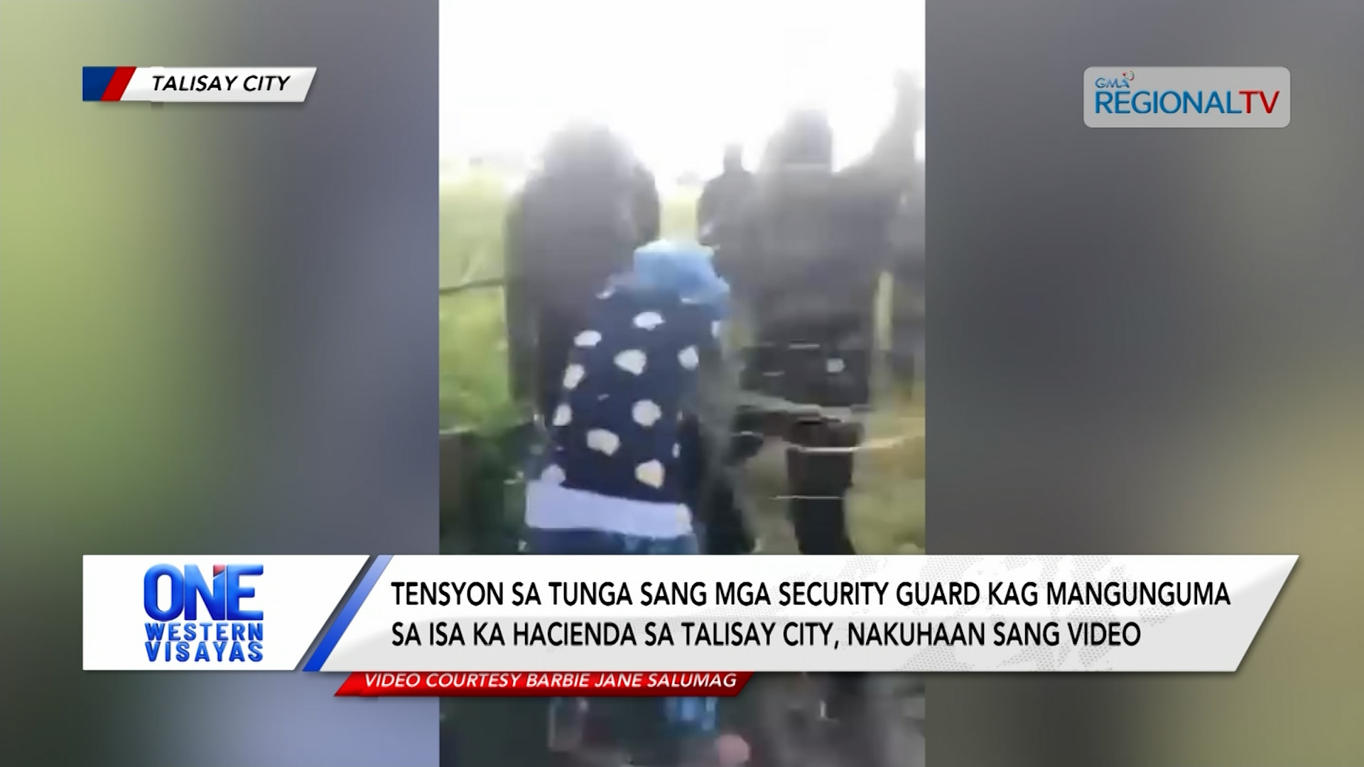 Tensyon sa tunga sang mga security guard kag mangunguma sa Talisay City