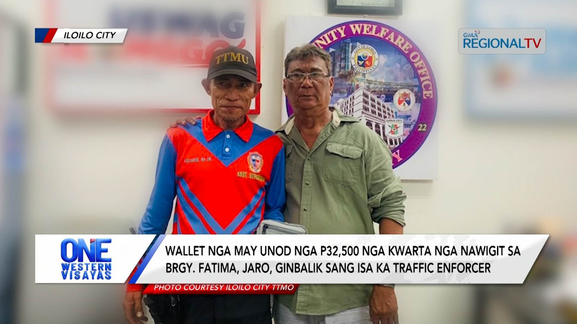 Nawigit nga Wallet nga may unod nga P32,500 cash ginbalik sang traffic enforcer