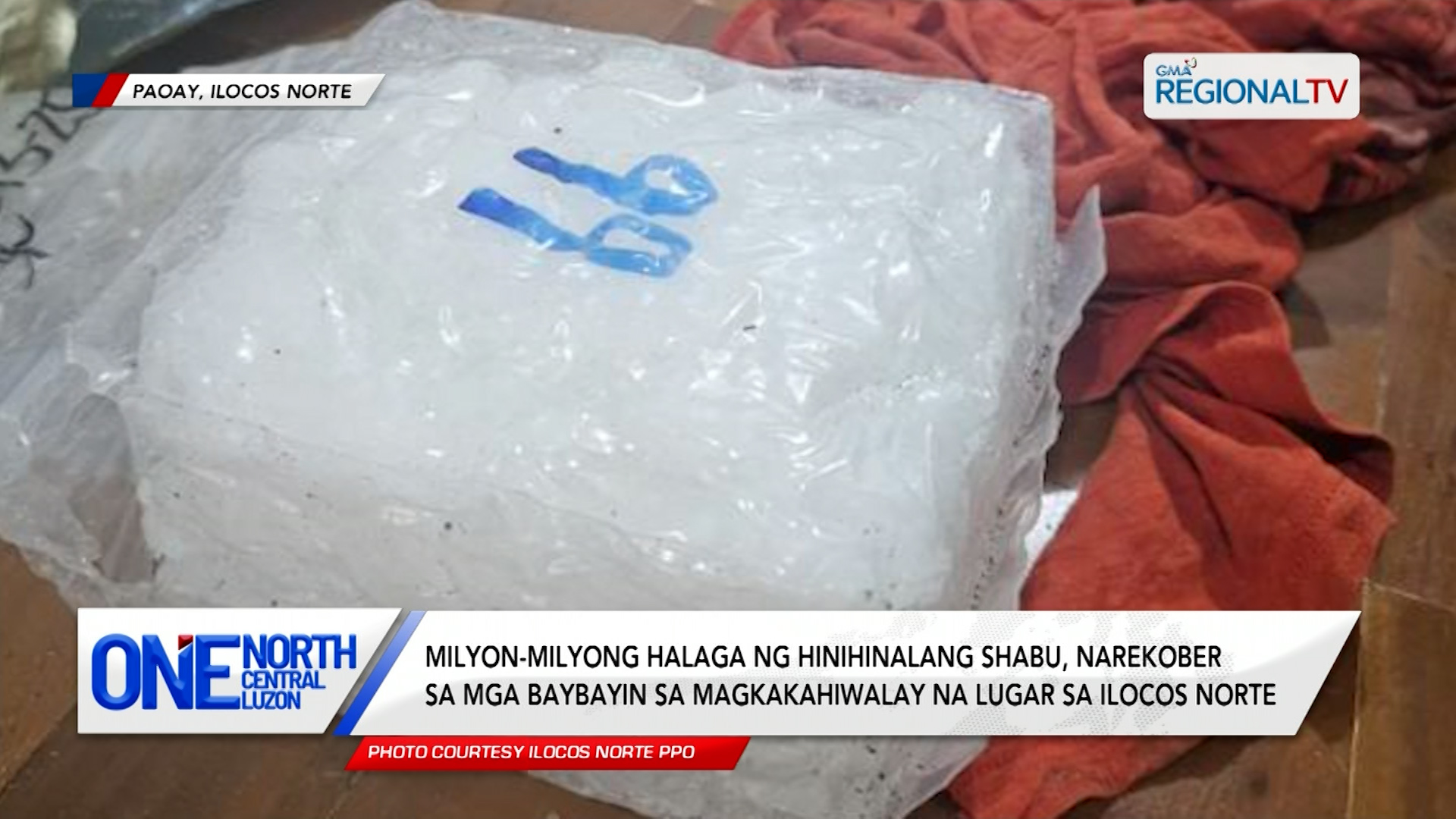 Milyon-milyong halaga ng hinihinalang shabu, narekober sa Ilocos Norte
