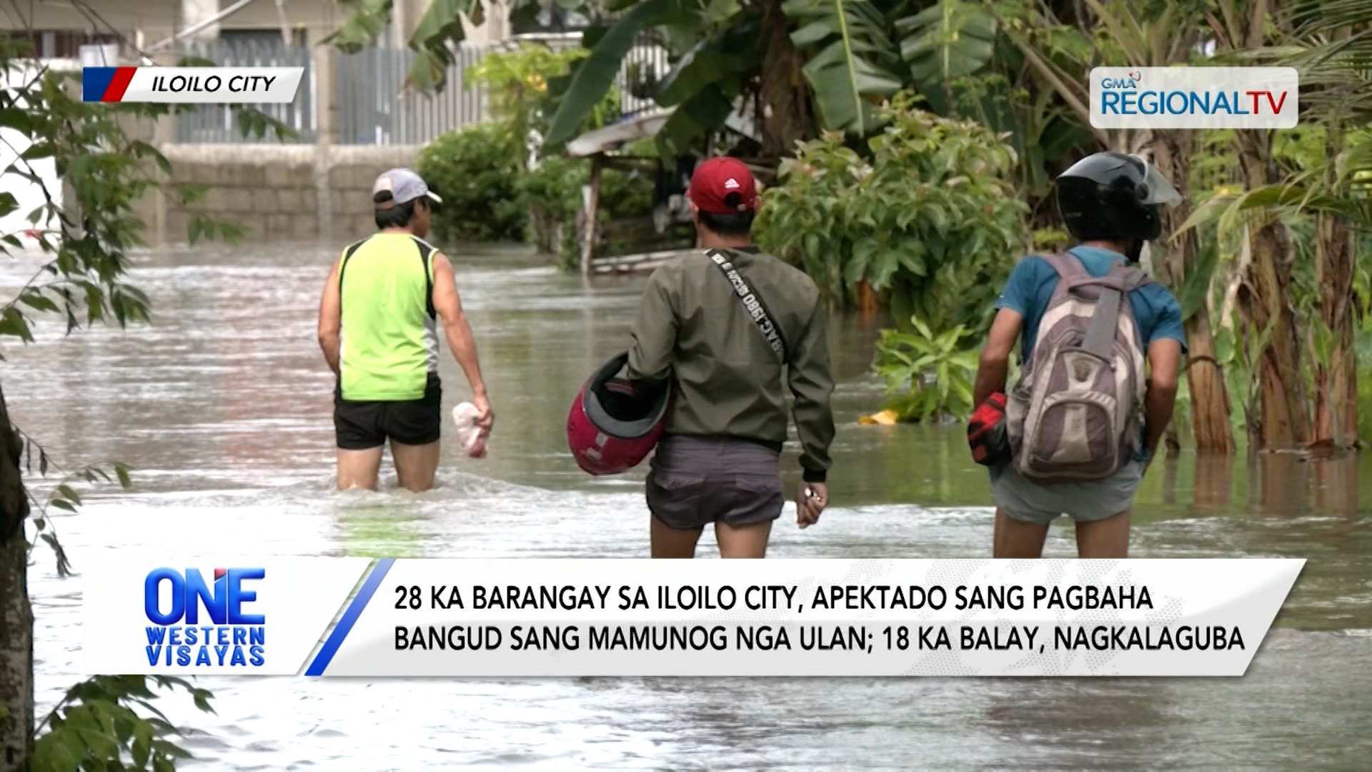 28 barangay sa Iloilo City, apektado sang pagbaha bangud sang mamunog nga ulan | One Western Visayas