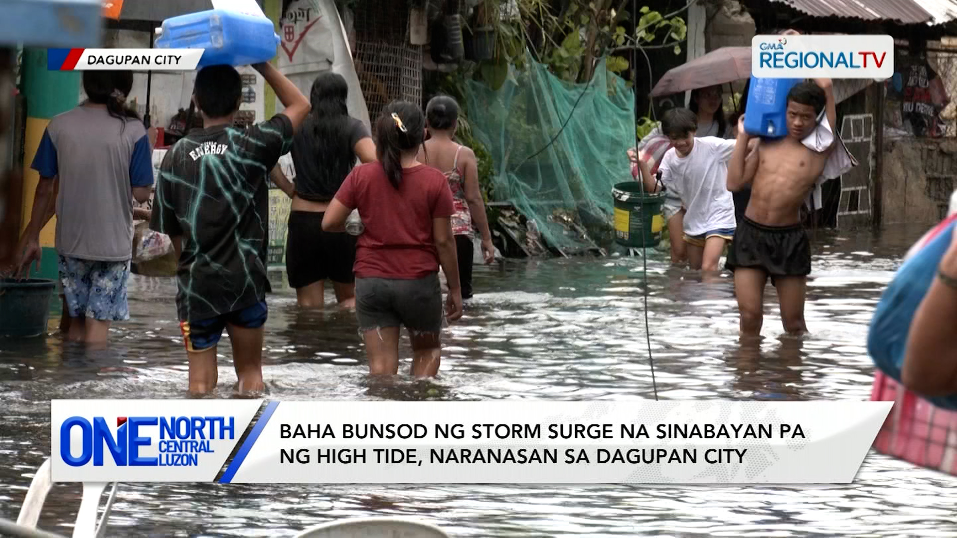 Baha bunsod ng storm surge at high tide, nararanasan sa Dagupan City ...