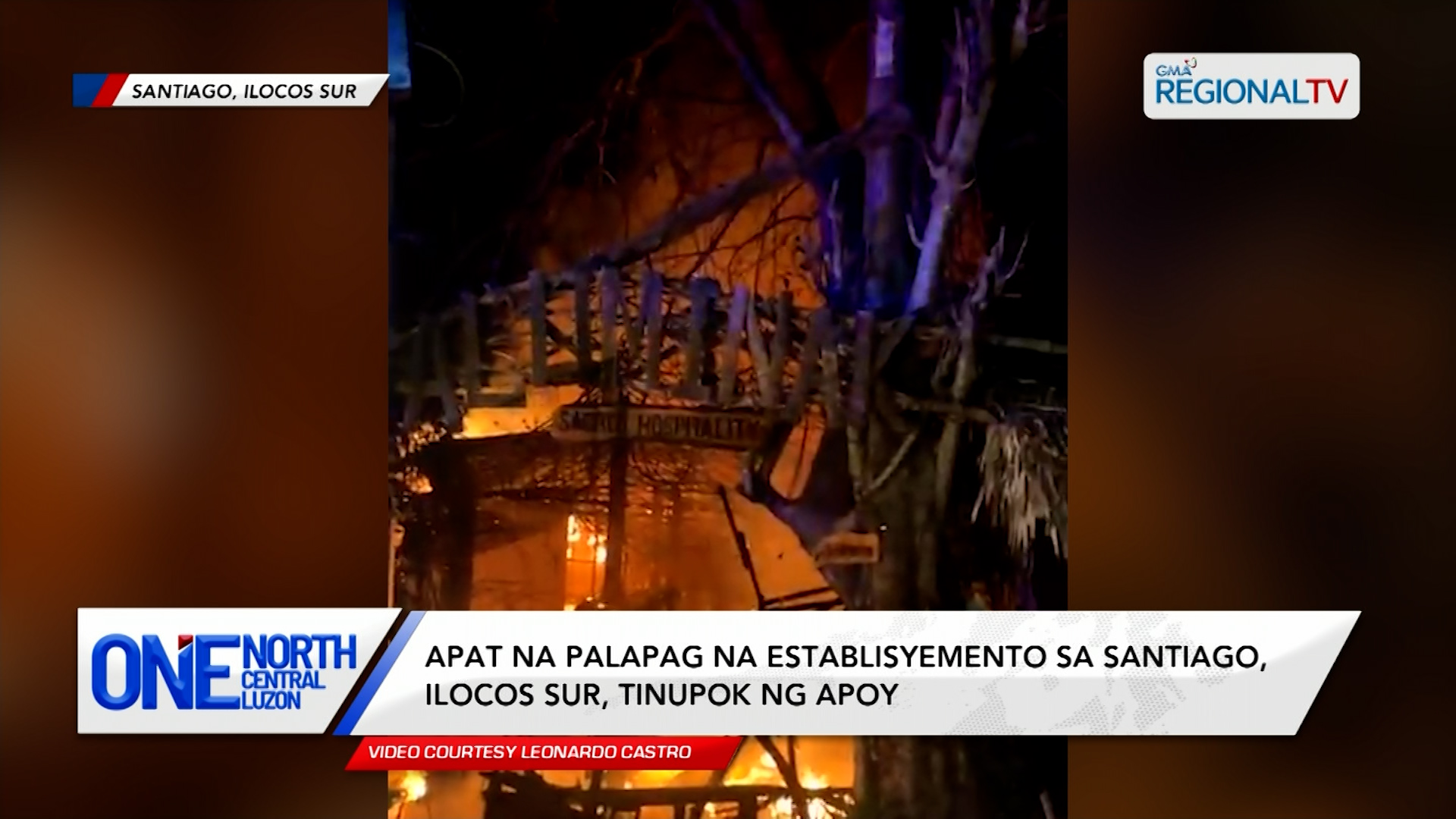 Apat na palapag na establisyemento sa Santiago, Ilocos Sur, tinupok ...