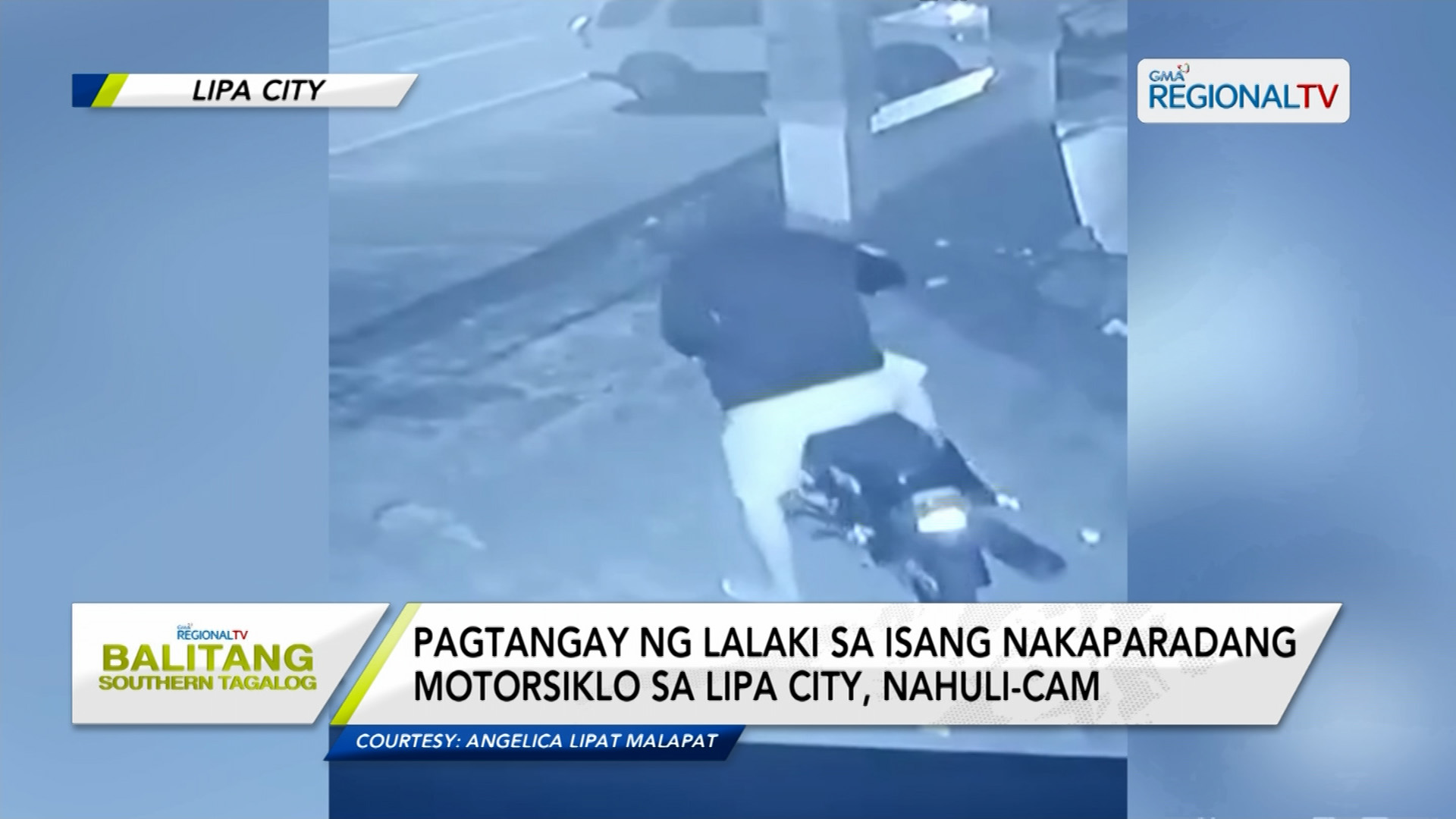 Pagtangay ng lalaki sa isang nakaparadang motorsiklo nahuli-cam Pagtangay ng lalaki sa isang nakaparadang motorsiklo nahuli-cam