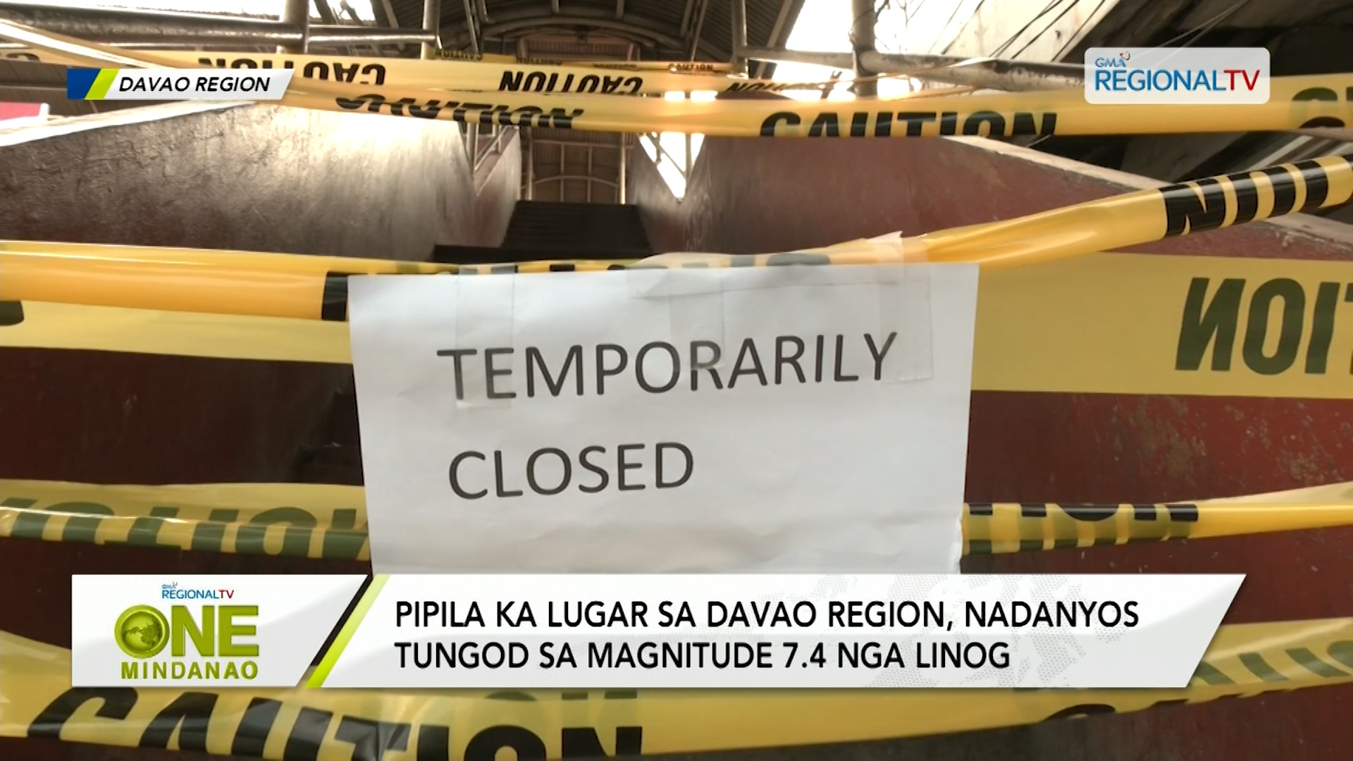 Pipila ka lugar sa Davao Region, nadanyos tungod sa magnitude 7.4 nga linog