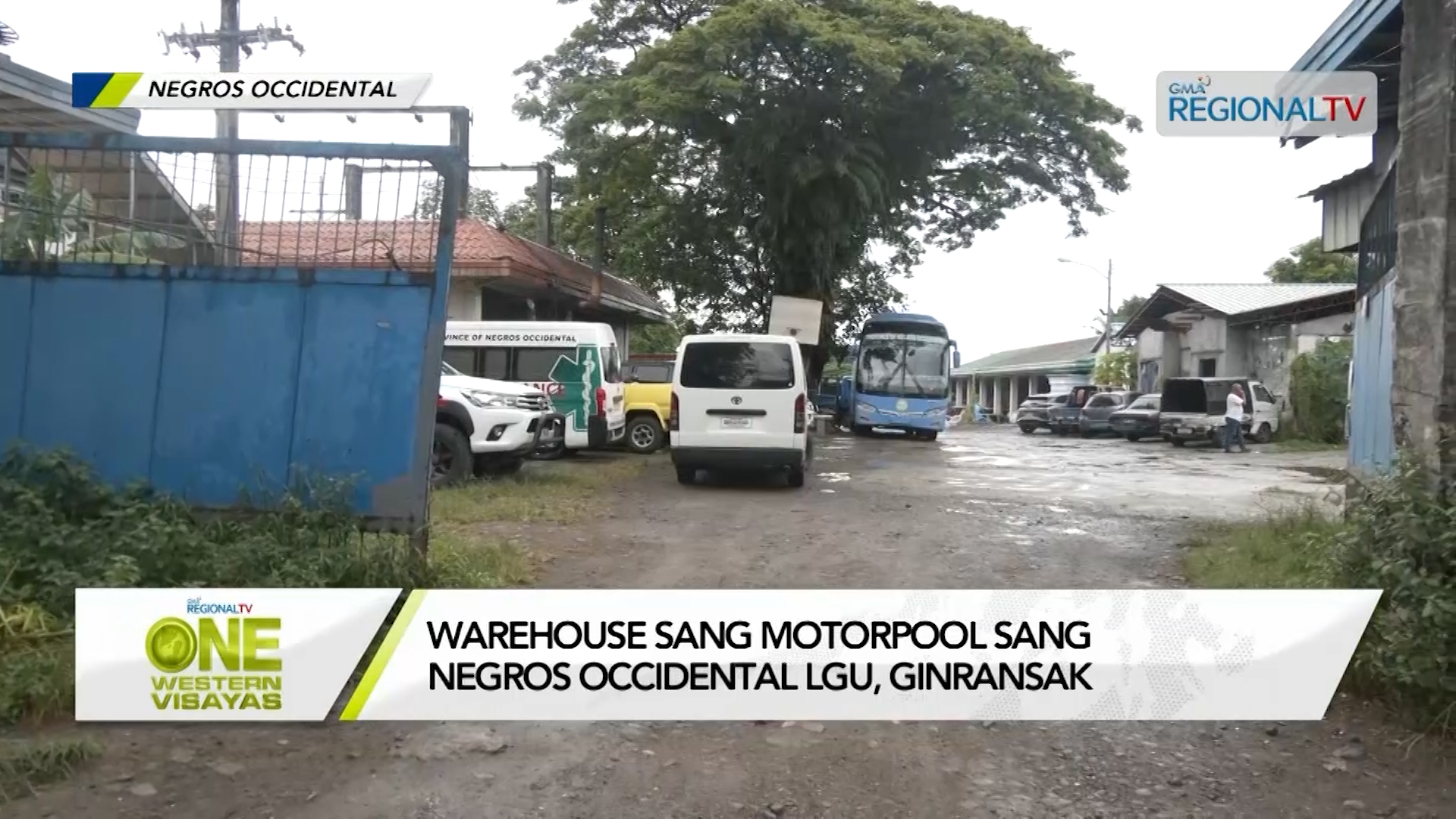 Warehouse sang motorpool sang Negros Occidental LGU, ginransak