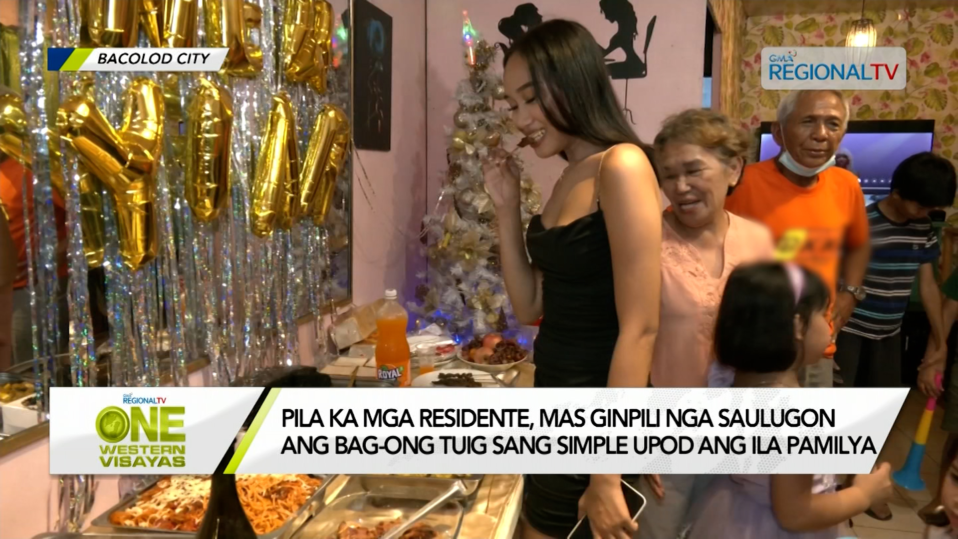 Ginpili nga saulugon ang bag-ong tuig sang simple upod ang ila pamilya