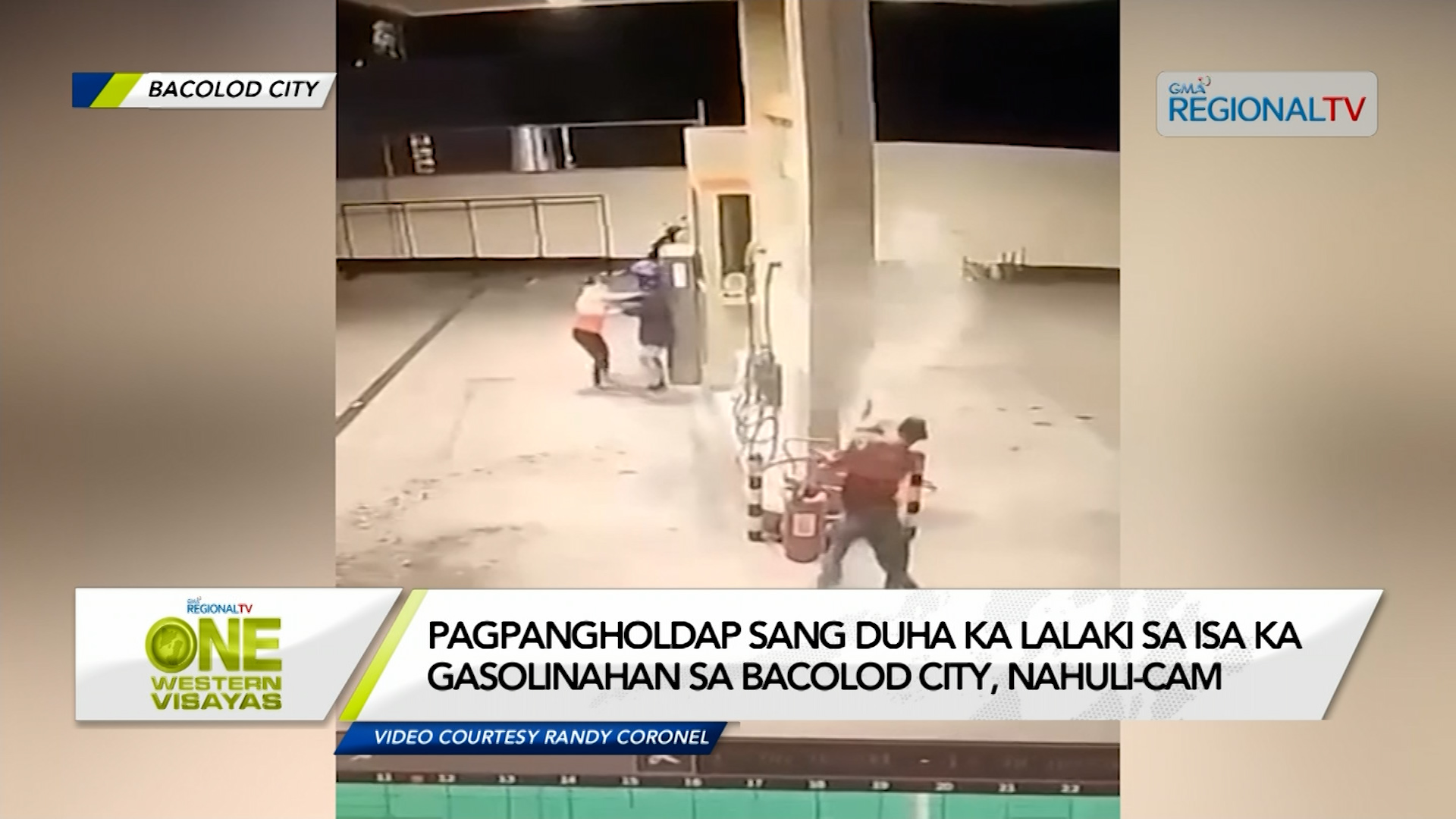 Pagpangholdap sang 2 ka lalaki sa isa ka gasolinahan sa Bacolod City nahuli-cam