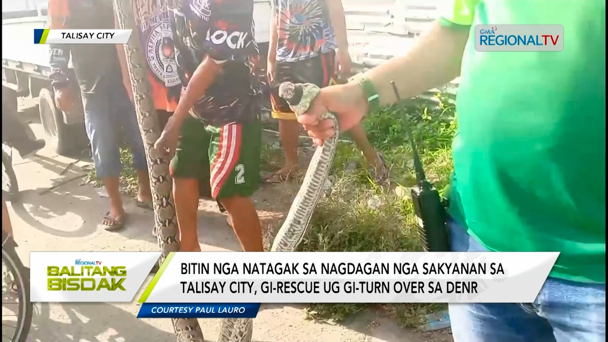 Bitin nga Natagak Gikan sa usa sa Sakyanan, Gi-rescue